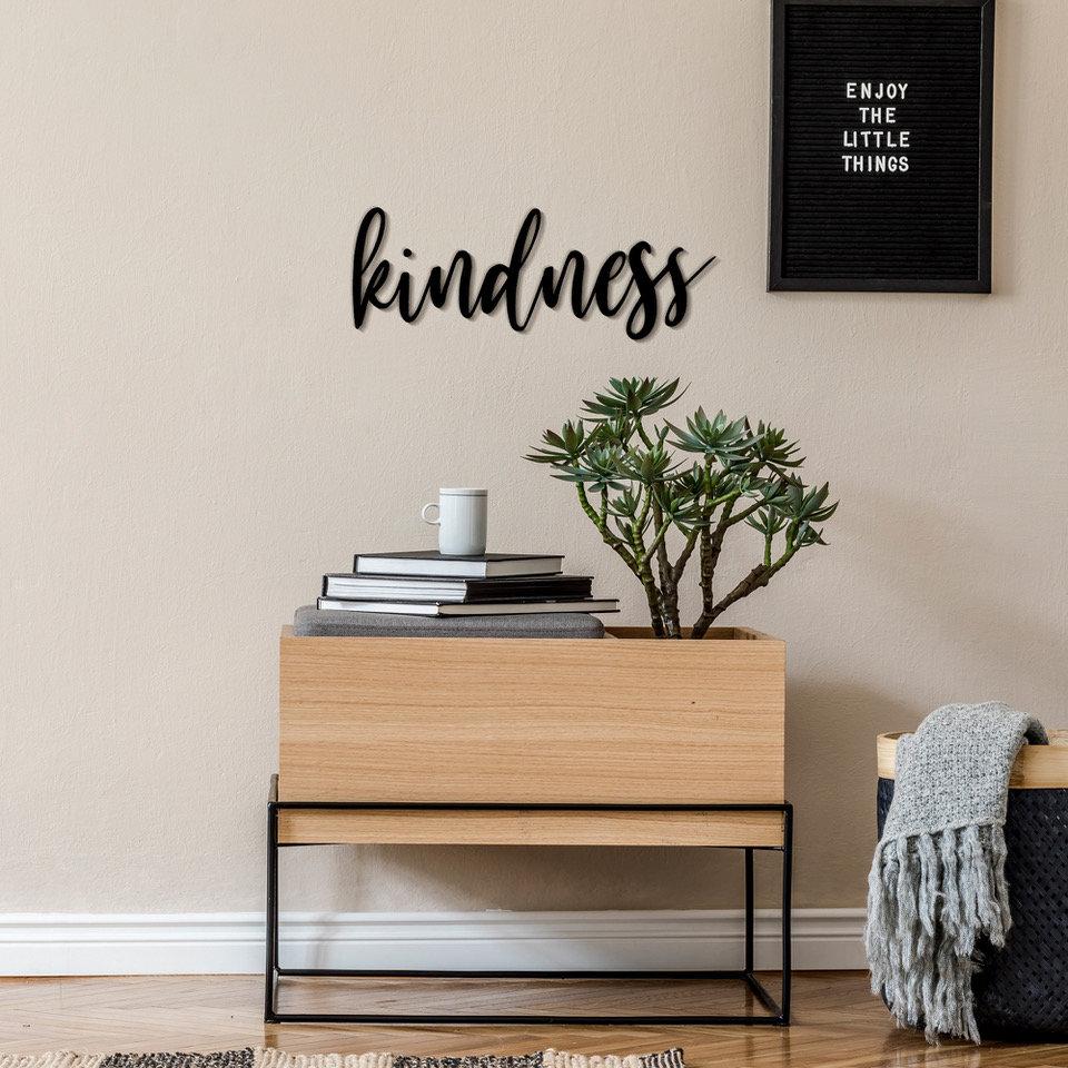 Kindness Wall Art - Kindness Metal Wall Decor - Kindness Metal Sign For ...