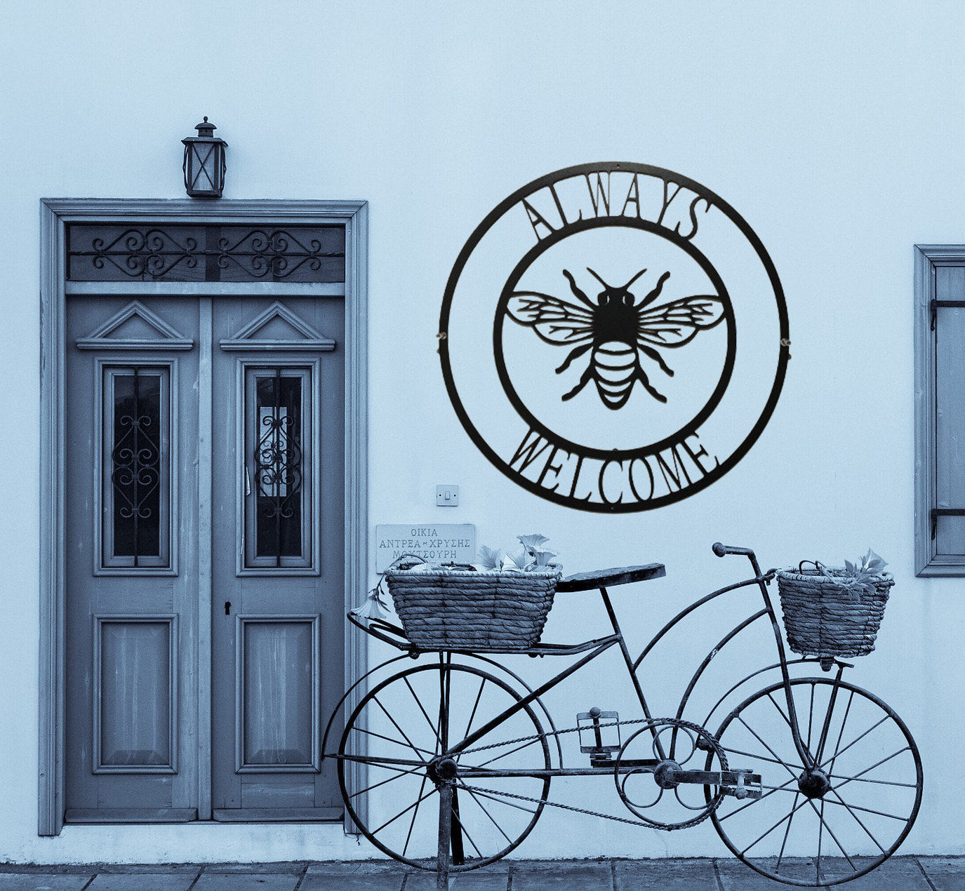 Honey Bee Family Name Established Sign, Custom Metal Sign, Personalized ...