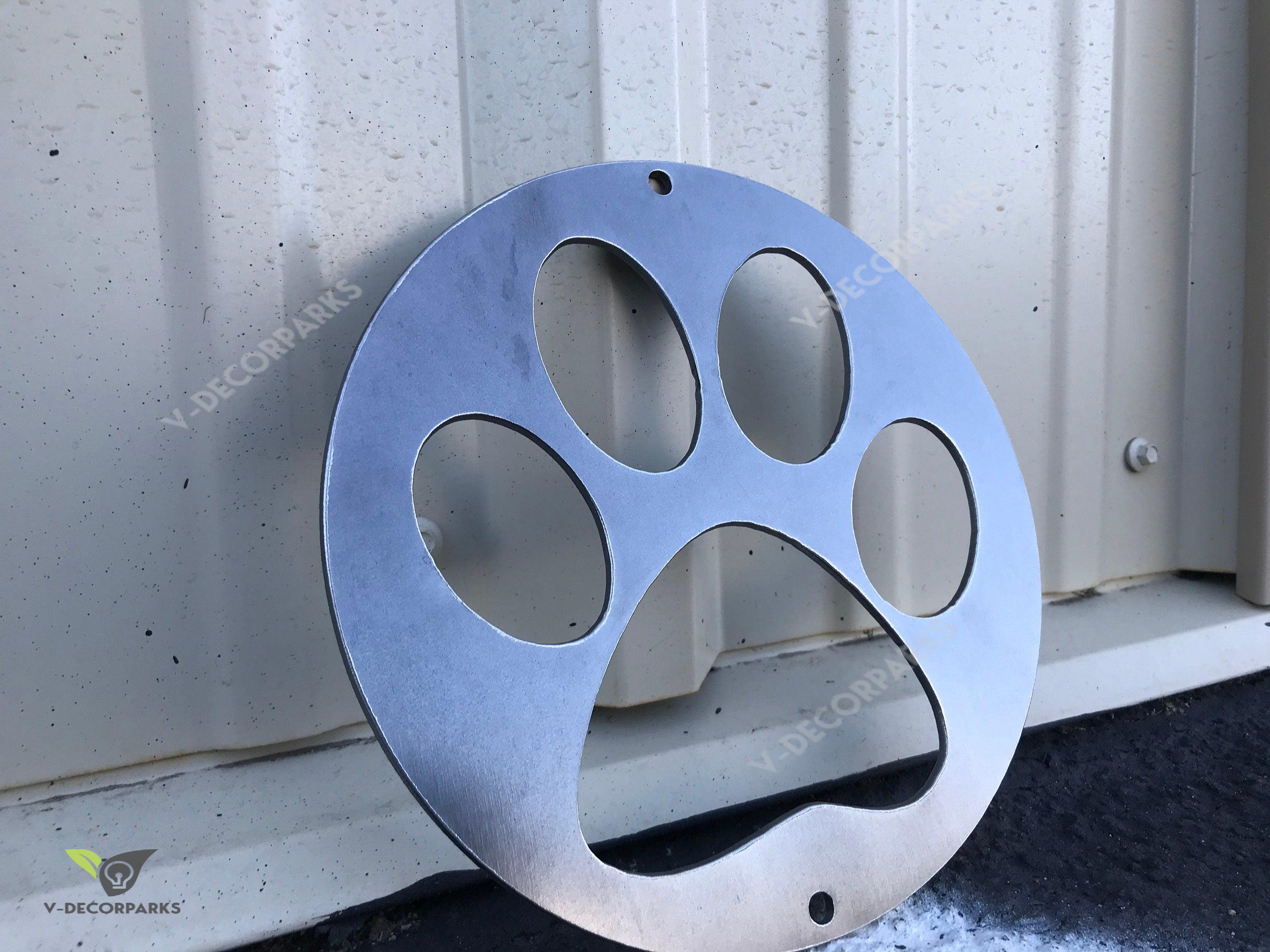 Metal Family Dog Sign, Metal Dog Sign, Front Porch Sign, Paw Sign ...