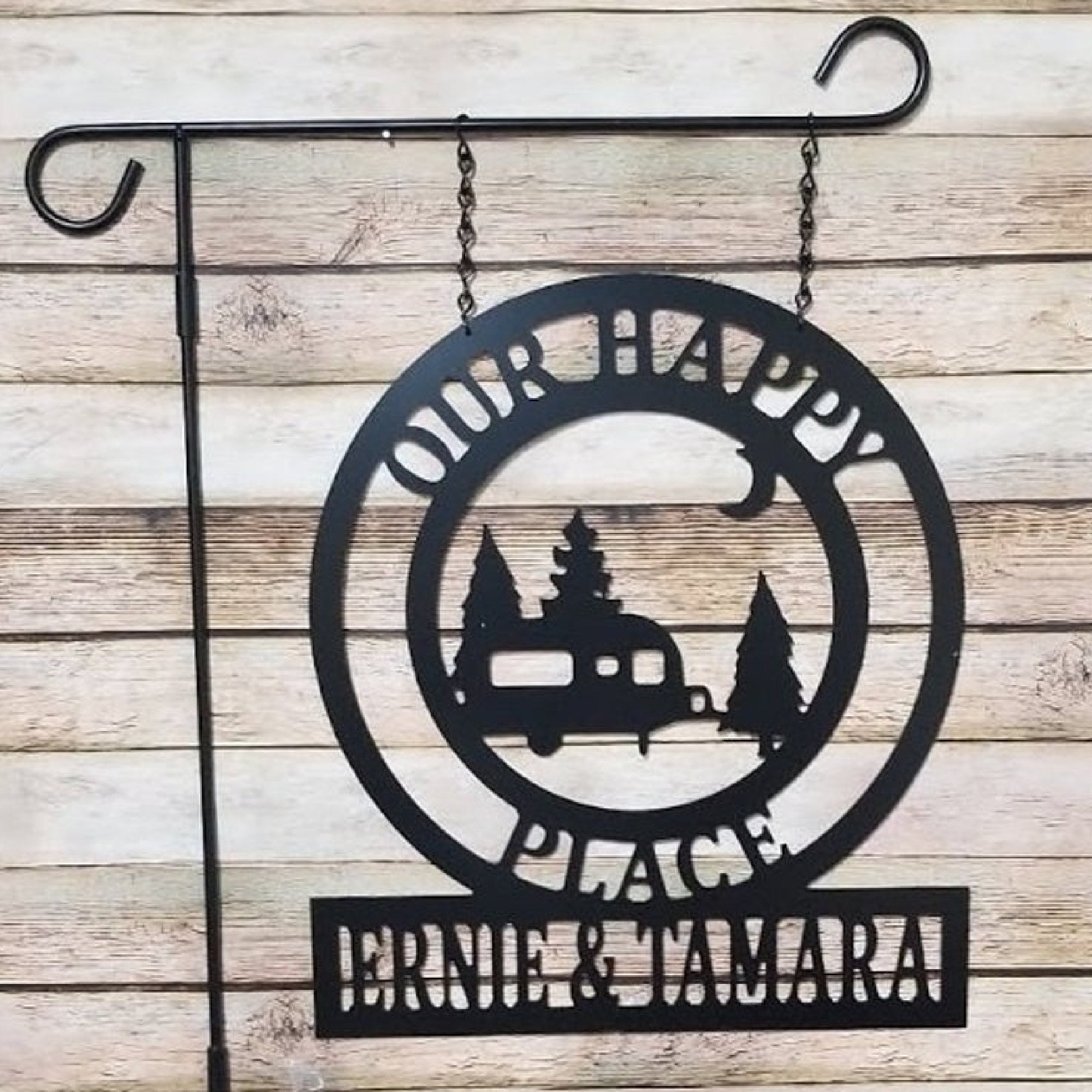 Camping Signs - Happy Camper Yard, Garden, Campground Sign, Glamping ...