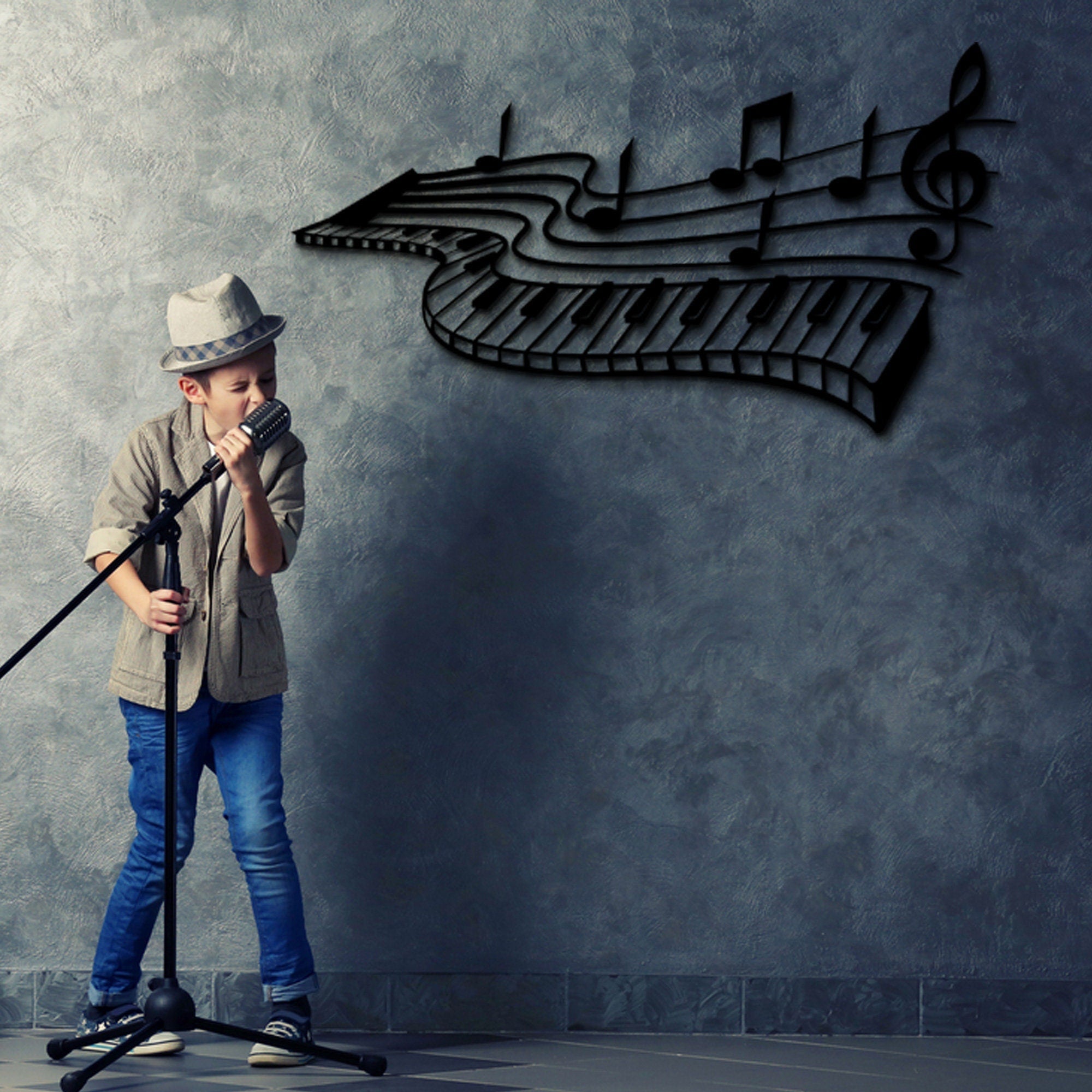 Music Notes Wall Art, Women Days Gift, Metal Wall Decor, Music Time ...