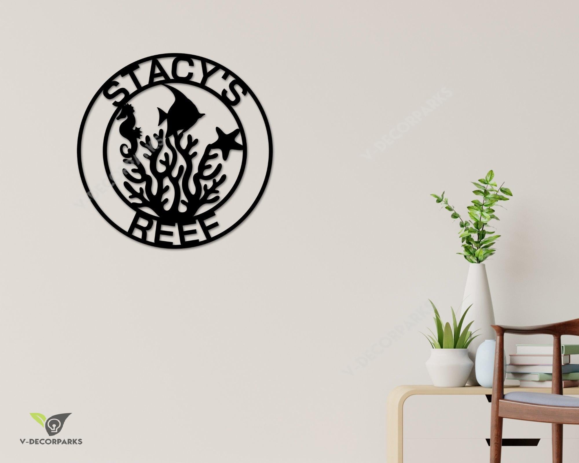 Reef Sign, Coral Reef Sign, Home Aquarium Sign, Aquarium Decor ...