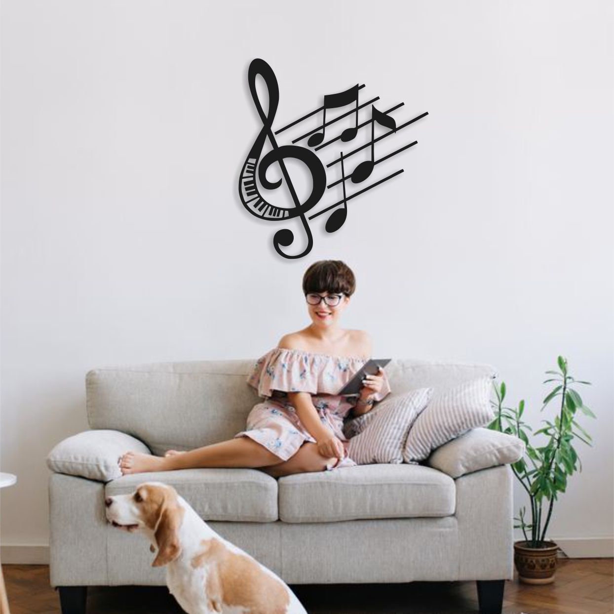 Music Wall Art, Music Notes Wall Decor, Metal Music Art, Music Metal ...