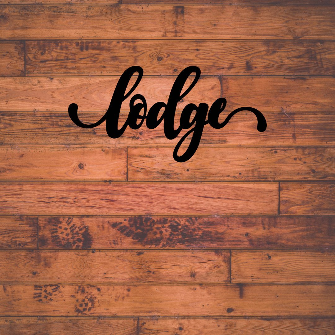 Lodge Sign Cut Metal Sign, Wall Decor Metal Sign, Home Decor Metal Art ...