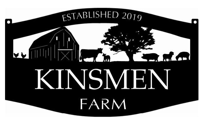 Metal Sheep Farm Sign , Laser Cut Sheep Sign, Metal Wall Art, Metal ...