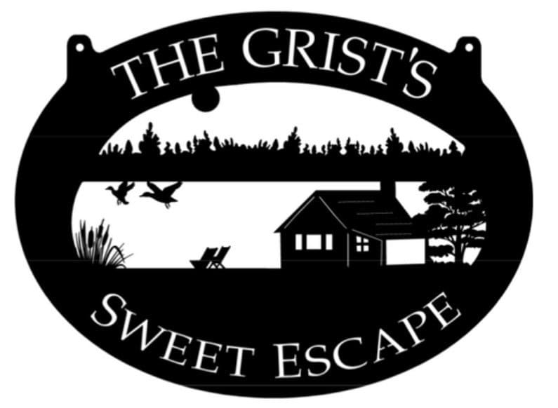 Metal Cabin Lake Sign ,fisherman Cabin Sign, Laser Cut Cabin Sign, Lake ...