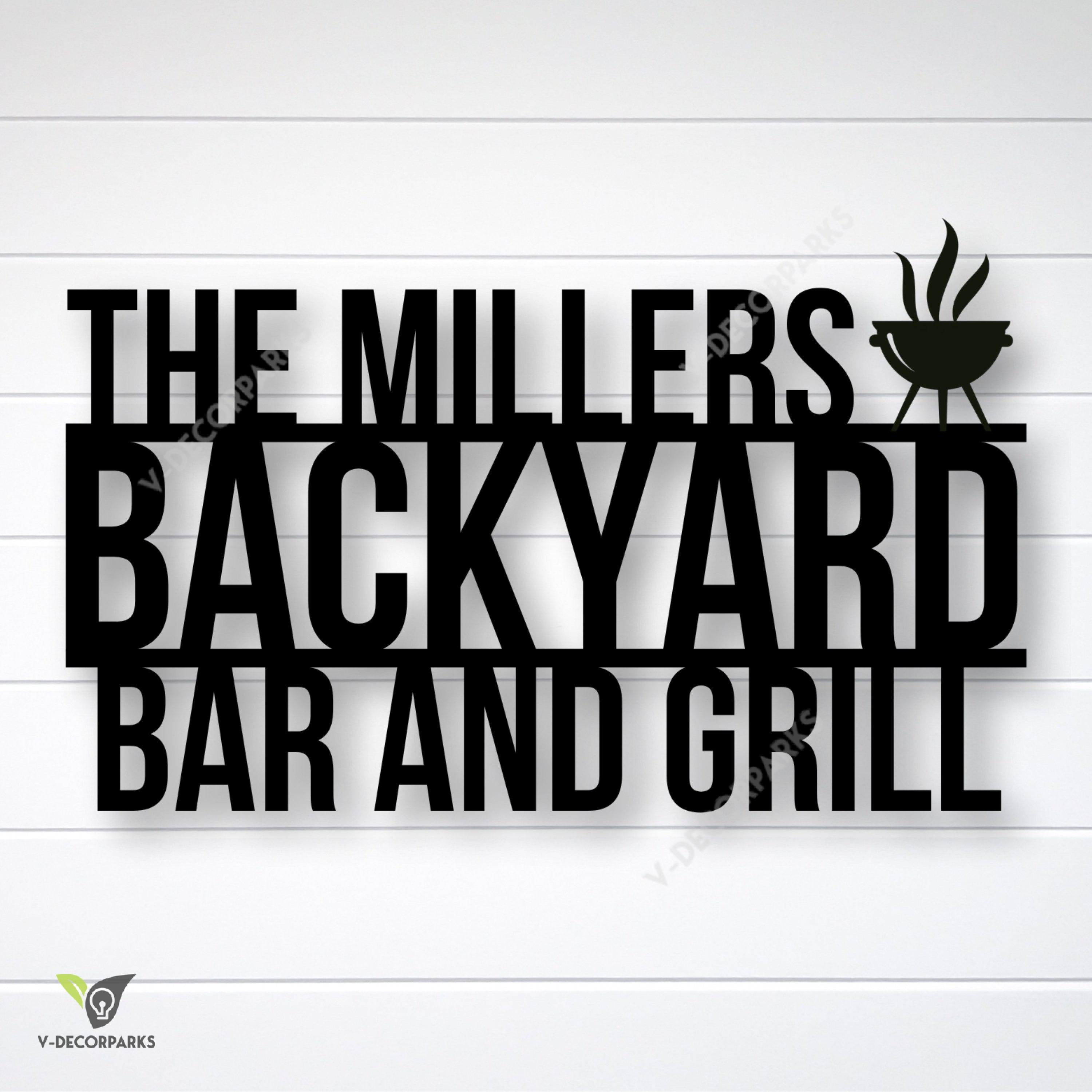 Personalized Bar & Grill Sign, Personalized Outdoor Sign,custom Bar And ...
