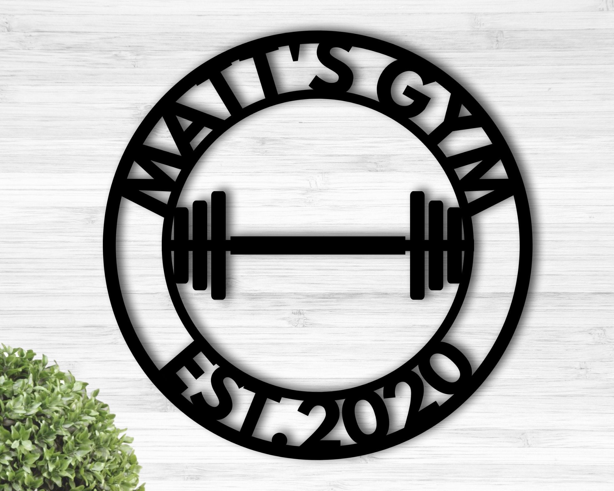 Gym Sign, Personalized Home Gym Sign, Custom Metal Gym Sign, Home Gym ...