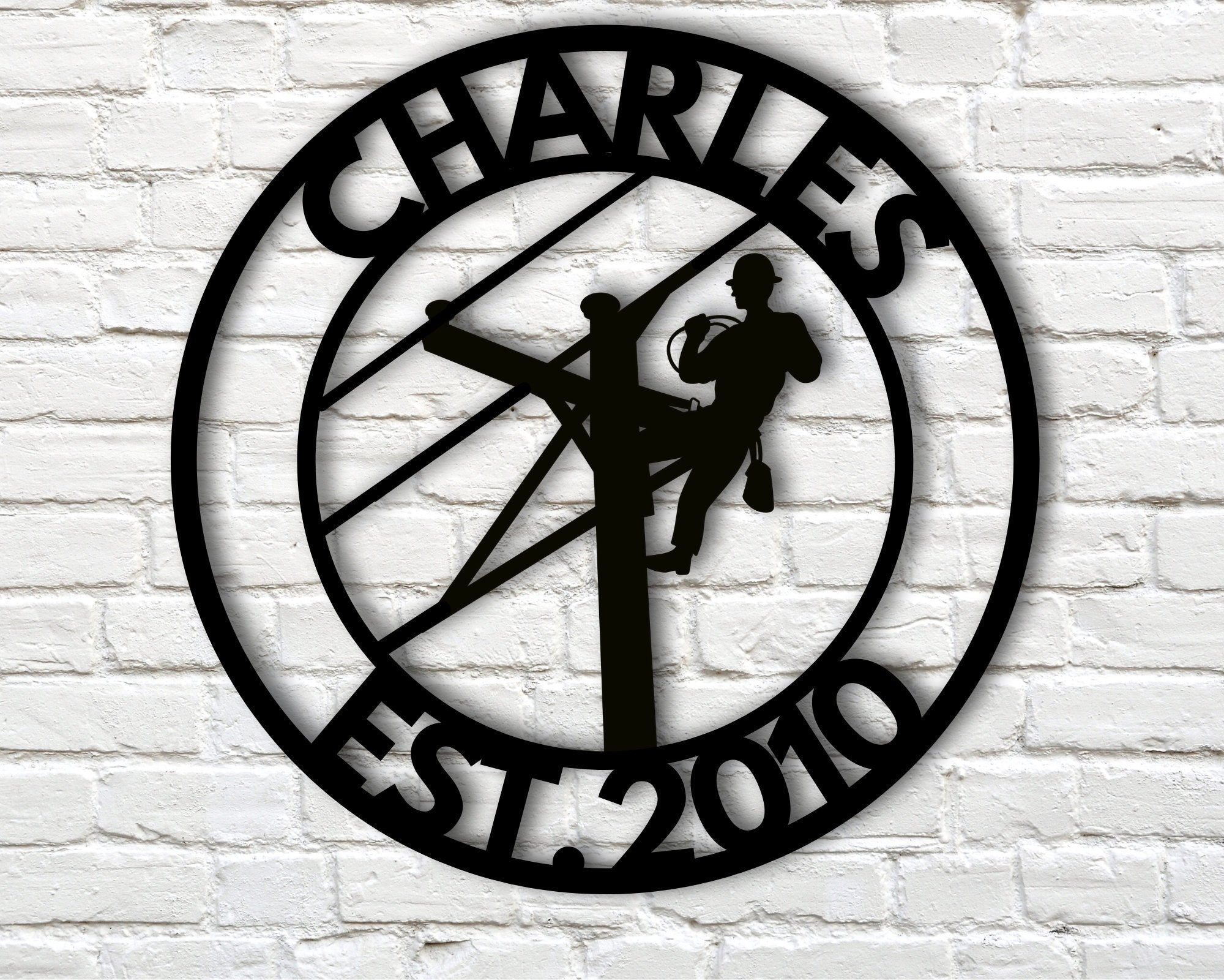 Lineman Gifts, Metal Lineman Sign, Personalized Lineman Metal Sign ...