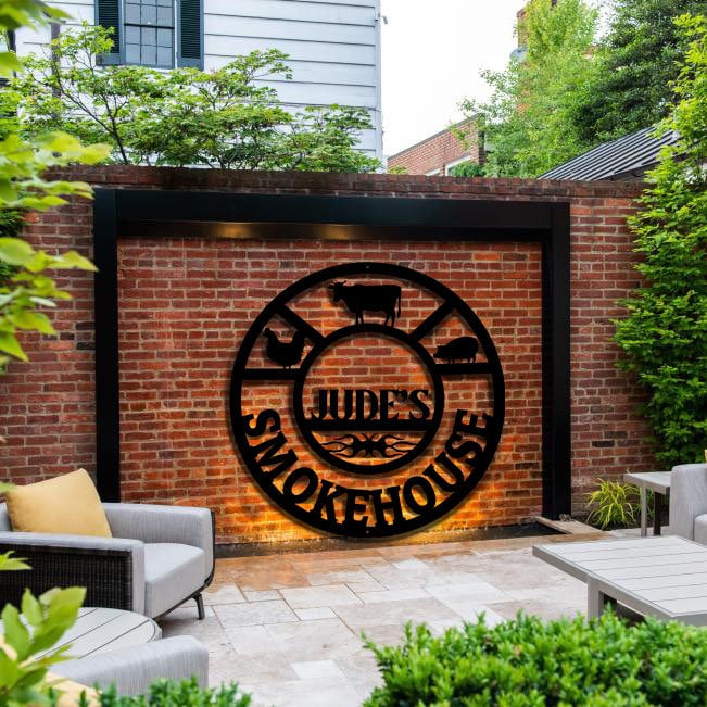 Personalized Bbq Sign, Pit Master Grill Master Sign, Outdoor Kitchen ...