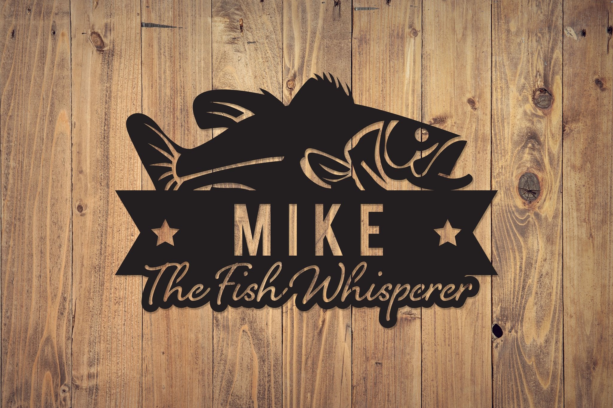 Custom Metal Fish Sign, Metal Name Sign, Metal Signs, | Nalaprint