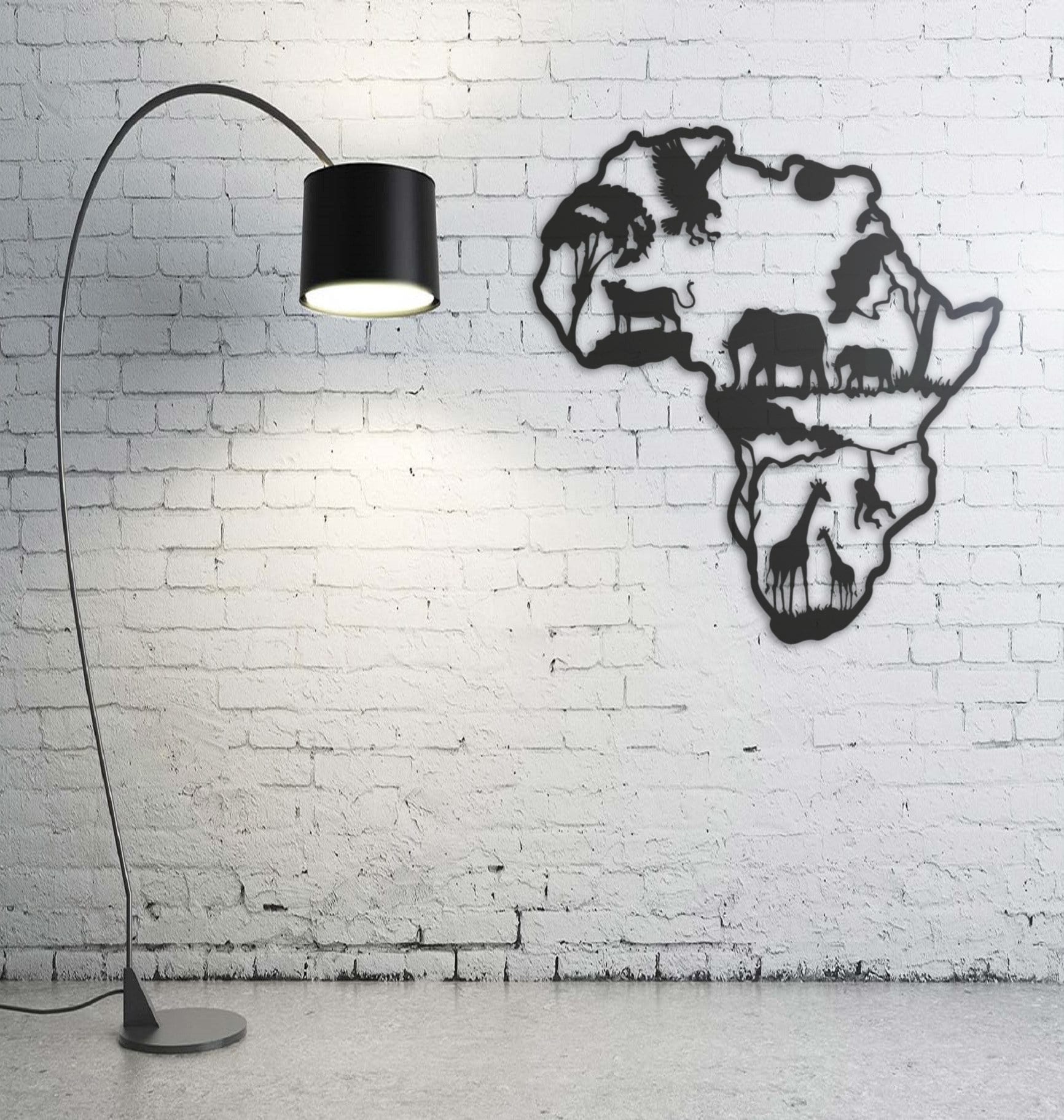 Africa Metal Wall Decor, Metal Wall Art, Metal Wall Hangings Metal ...