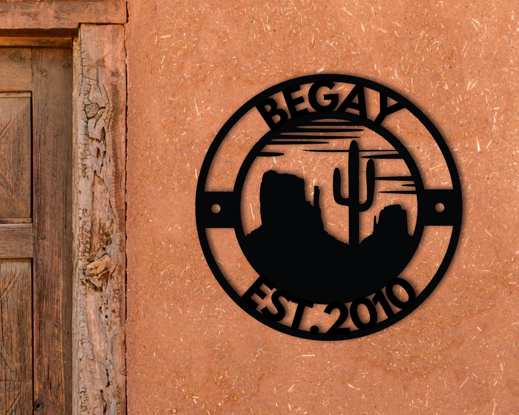 Personalized Western Theme Sign, Custom Cactus Sign, Cactus Desert ...