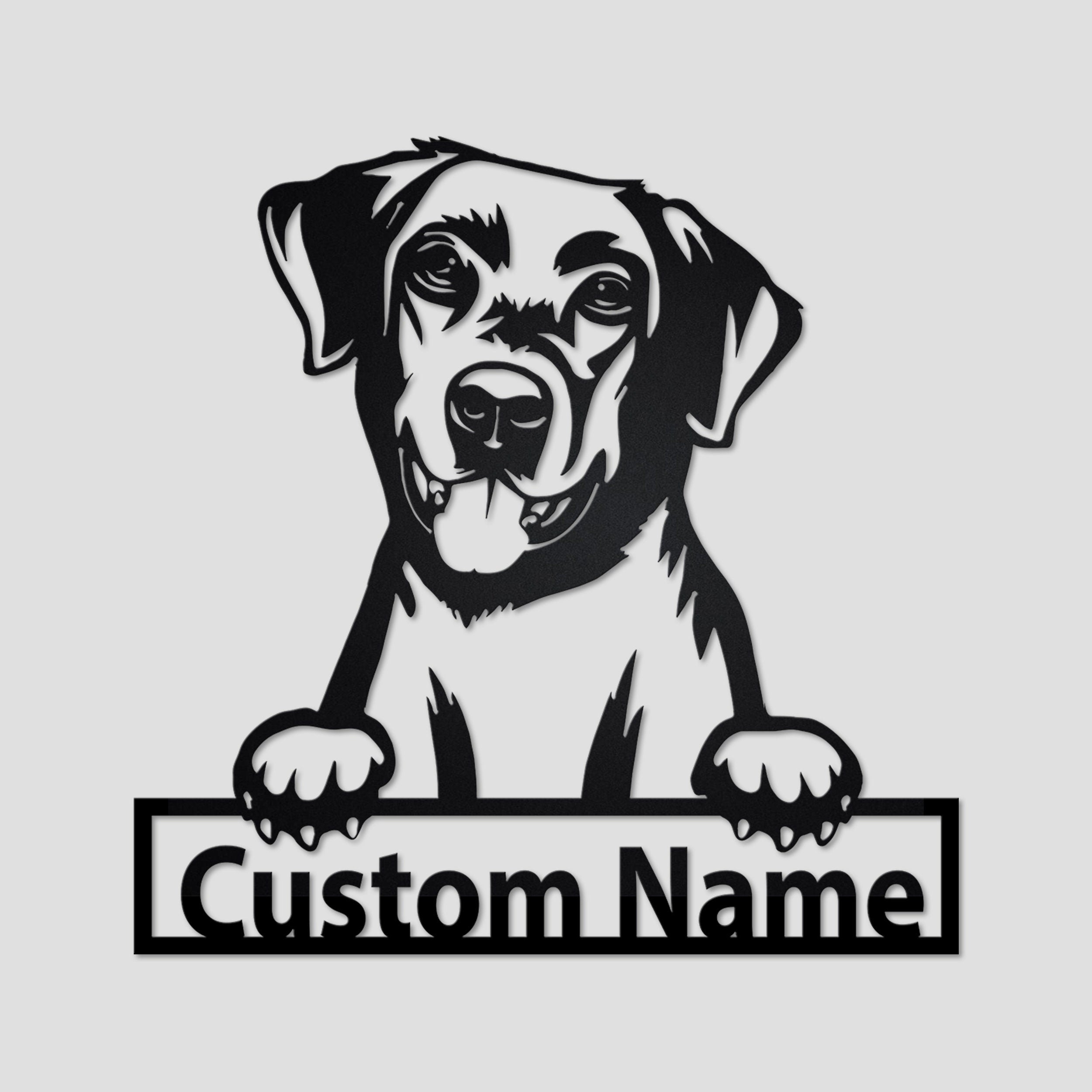 Personalized Labrador Retriever Metal Sign, Labrador Retriever Metal ...