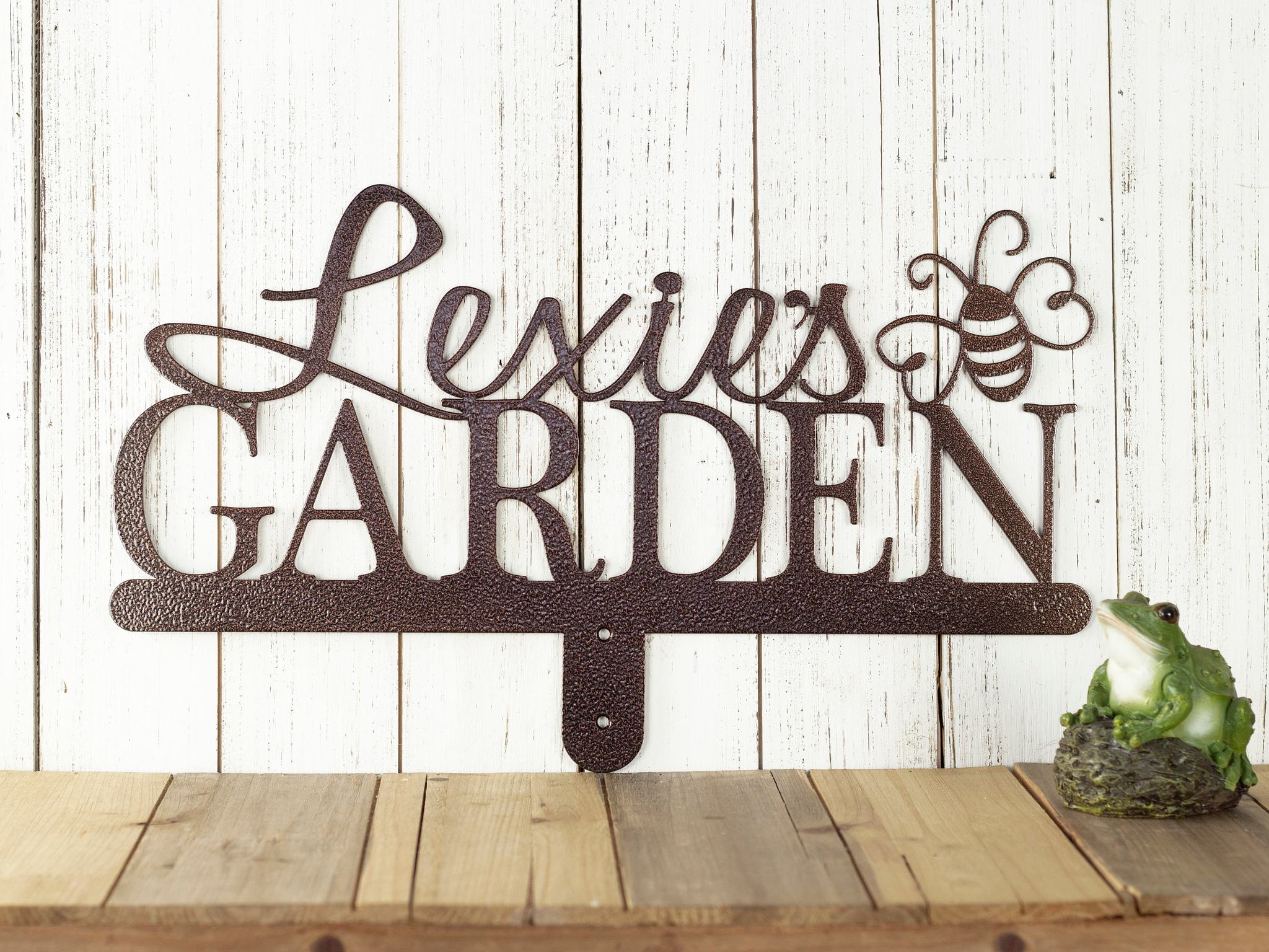 Garden Sign, Name Sign, Metal Name Sign, Gift For Her, Mothers Day Gift ...