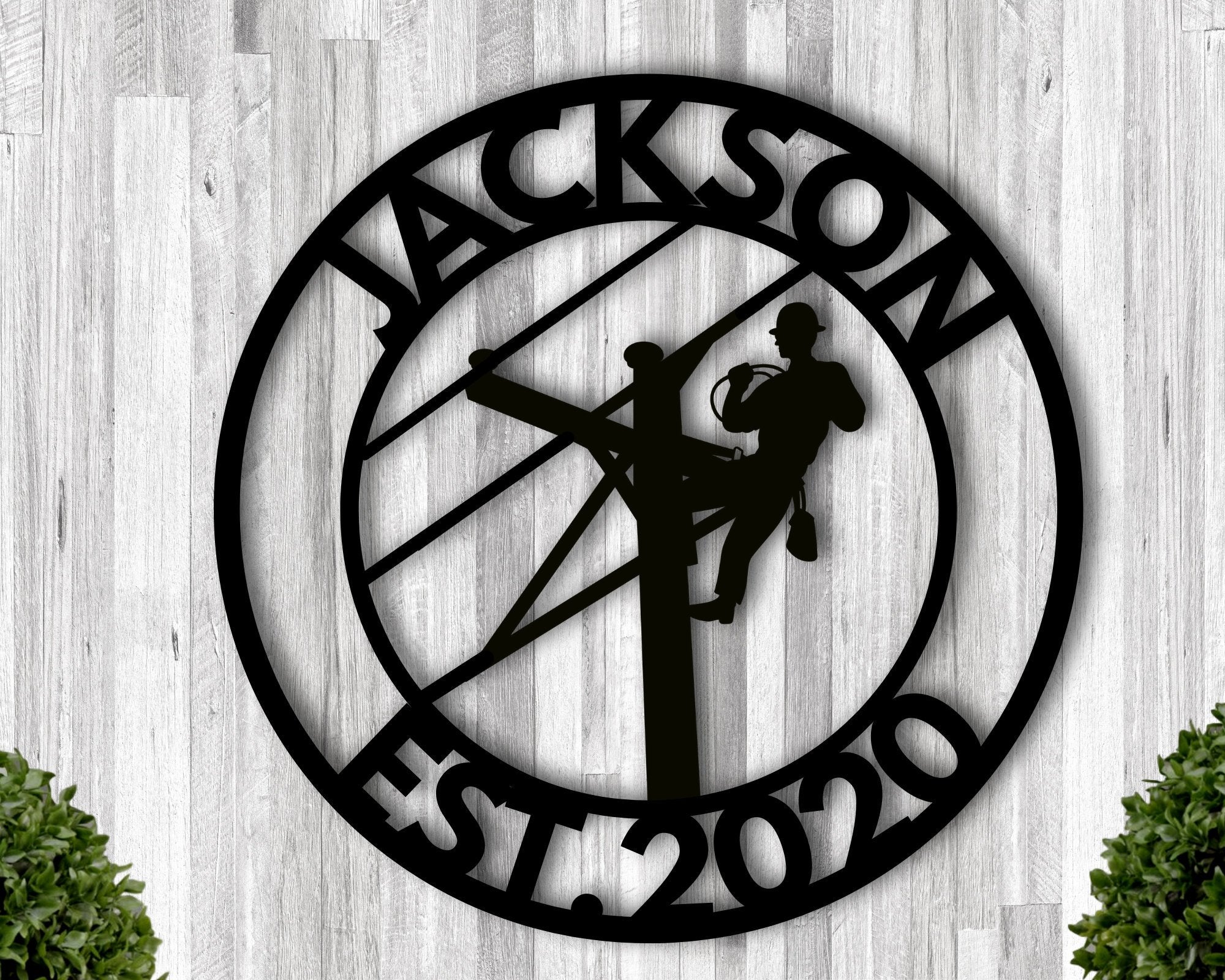 Lineman Gifts, Metal Lineman Sign, Personalized Lineman Metal Sign ...