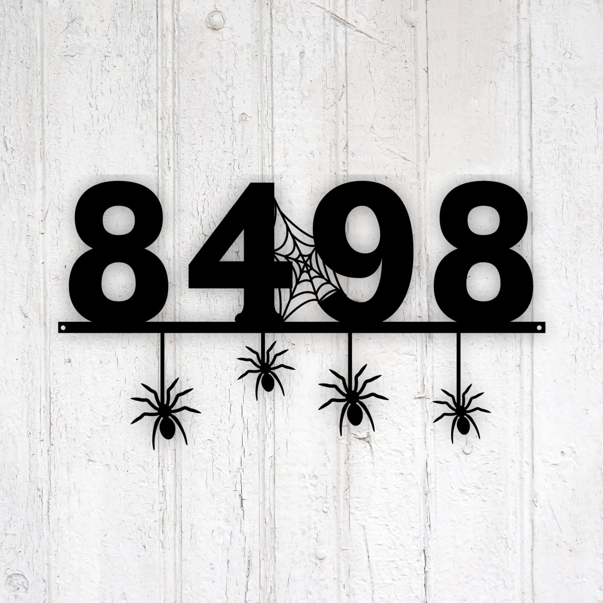 Halloween Address Sign, Halloween Decor, Spider Sign, Fall Decor ...