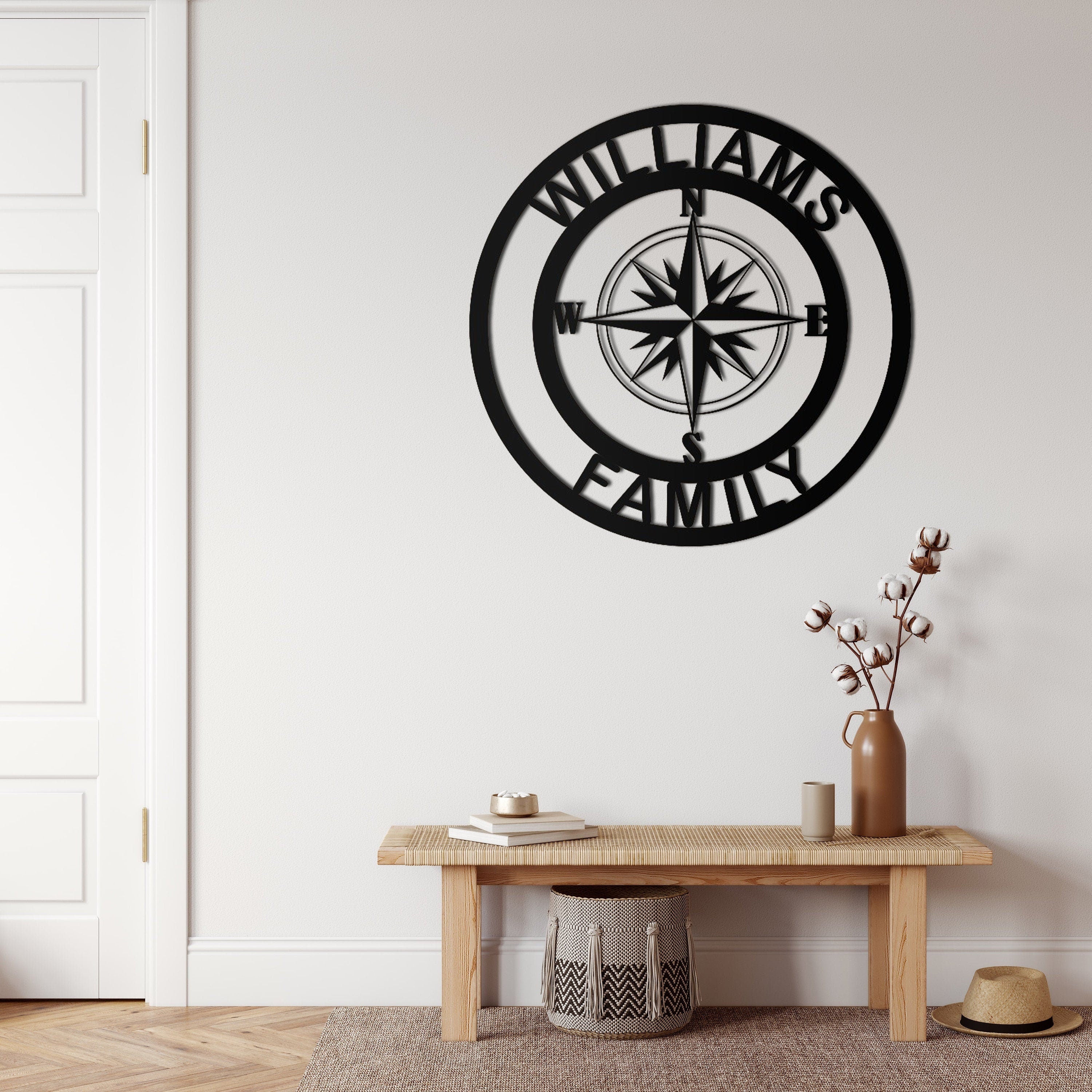 Compass Wall Art, Metal Wall Decor, Metal Wall Hangings, Home Living ...