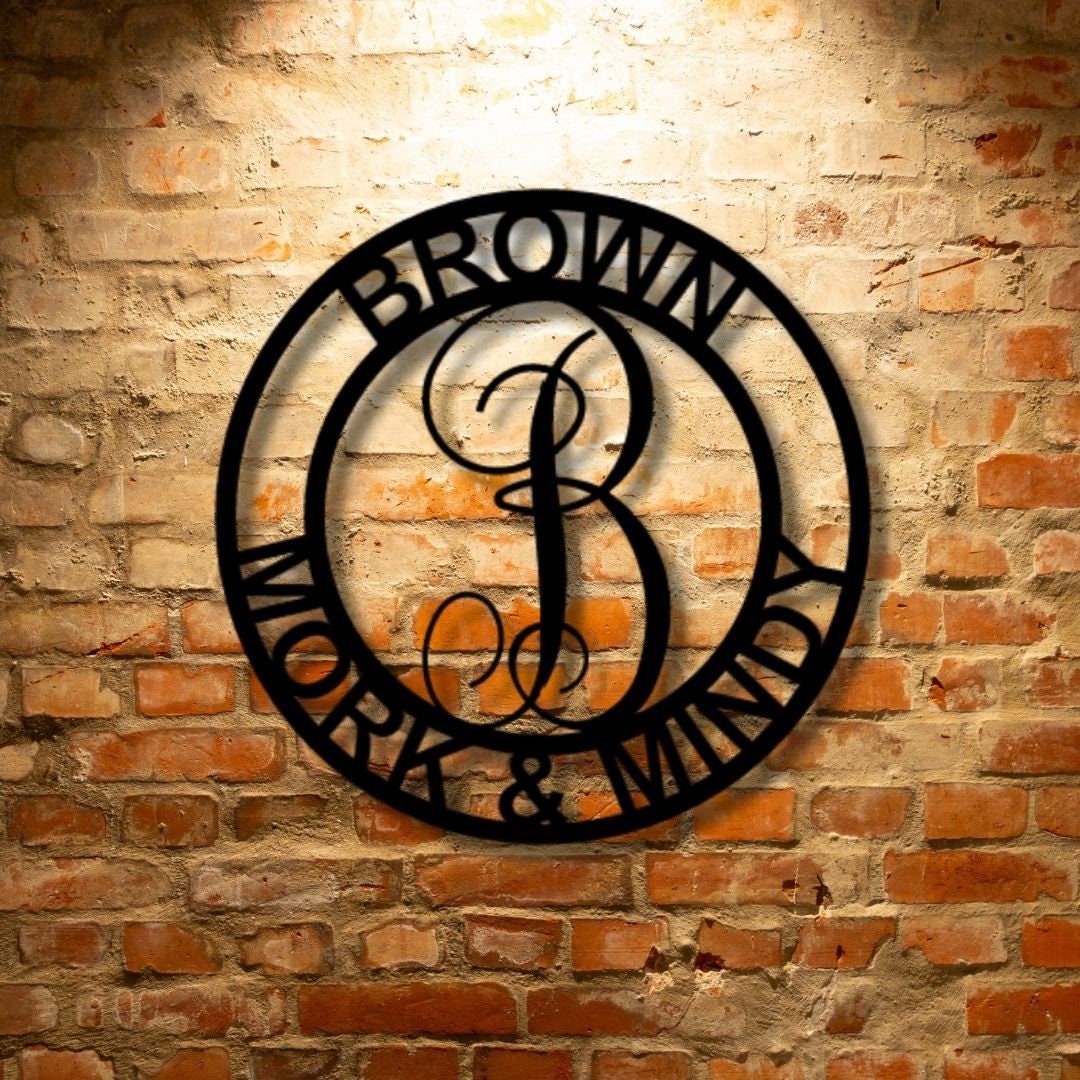 Personalized Family Name Metal Sign, Established Metal Sign, Gift ...