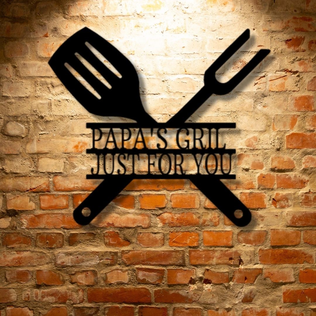 Grilling Utensils - Steel Sign | Nalaprint