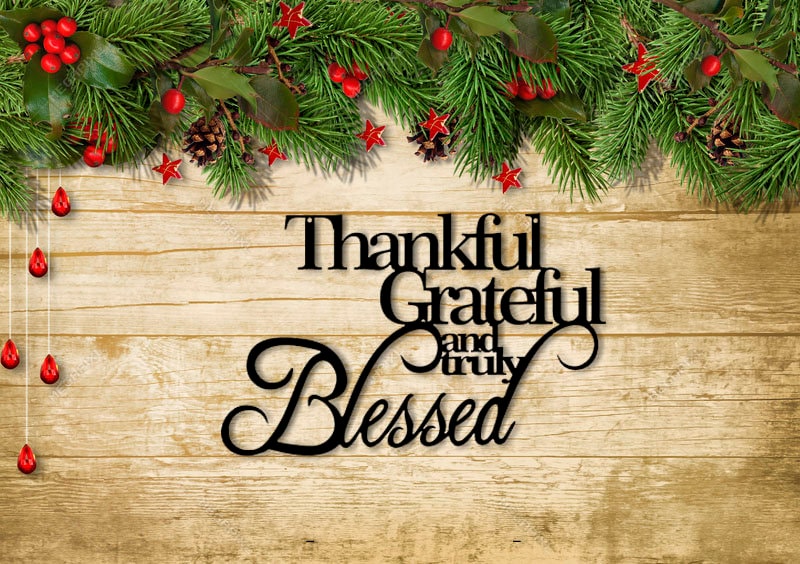 Thankful, Grateful, Blessed Metal Sign, Metal Wall Art, Metal Sign ...