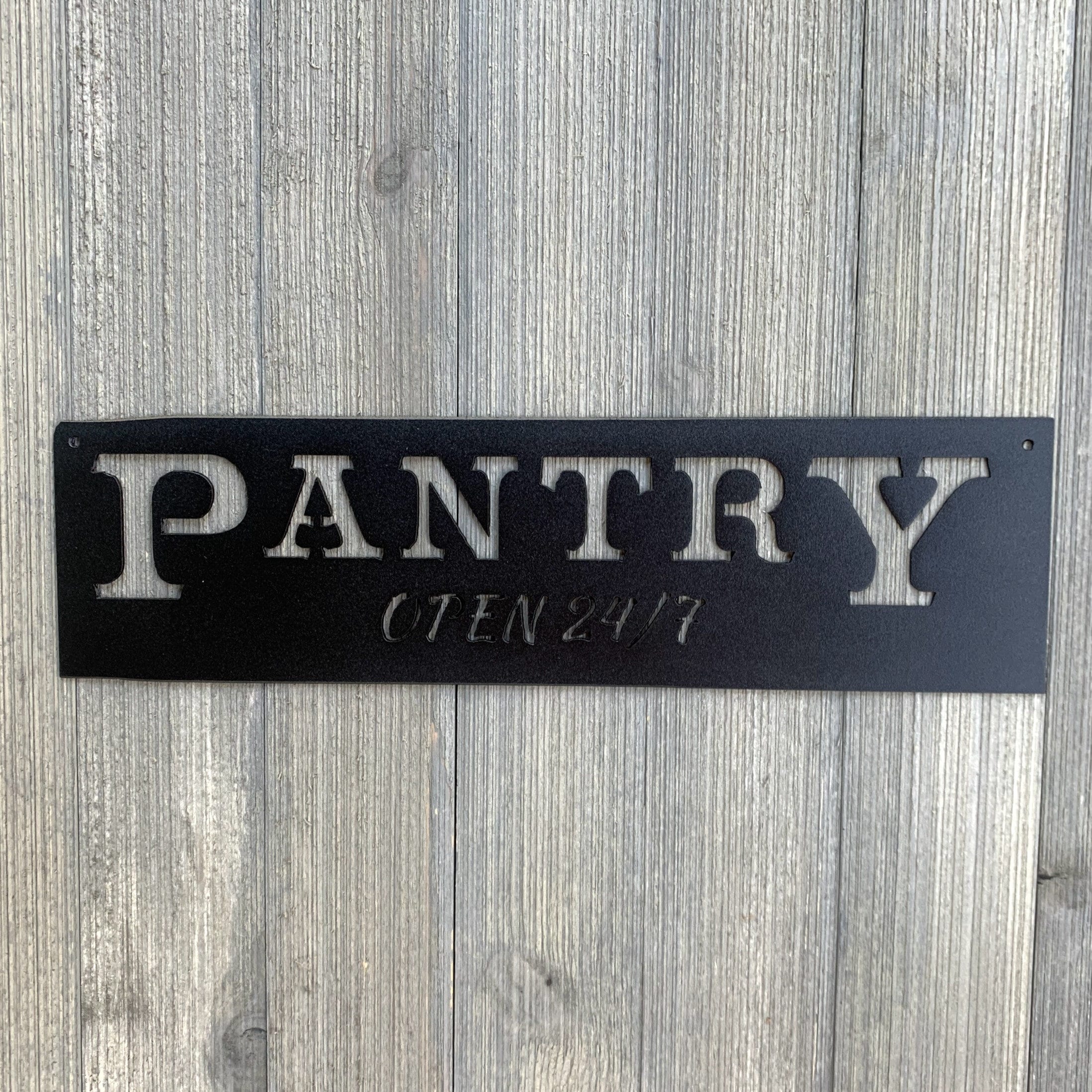 Pantry Metal Sign Cutout, Cut Metal Sign, Wall Metal Art | Nalaprint
