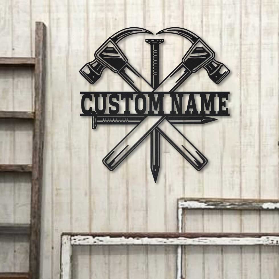 Personalized Carpenter Metal Sign Art, Custom Carpenter Metal Sign ...