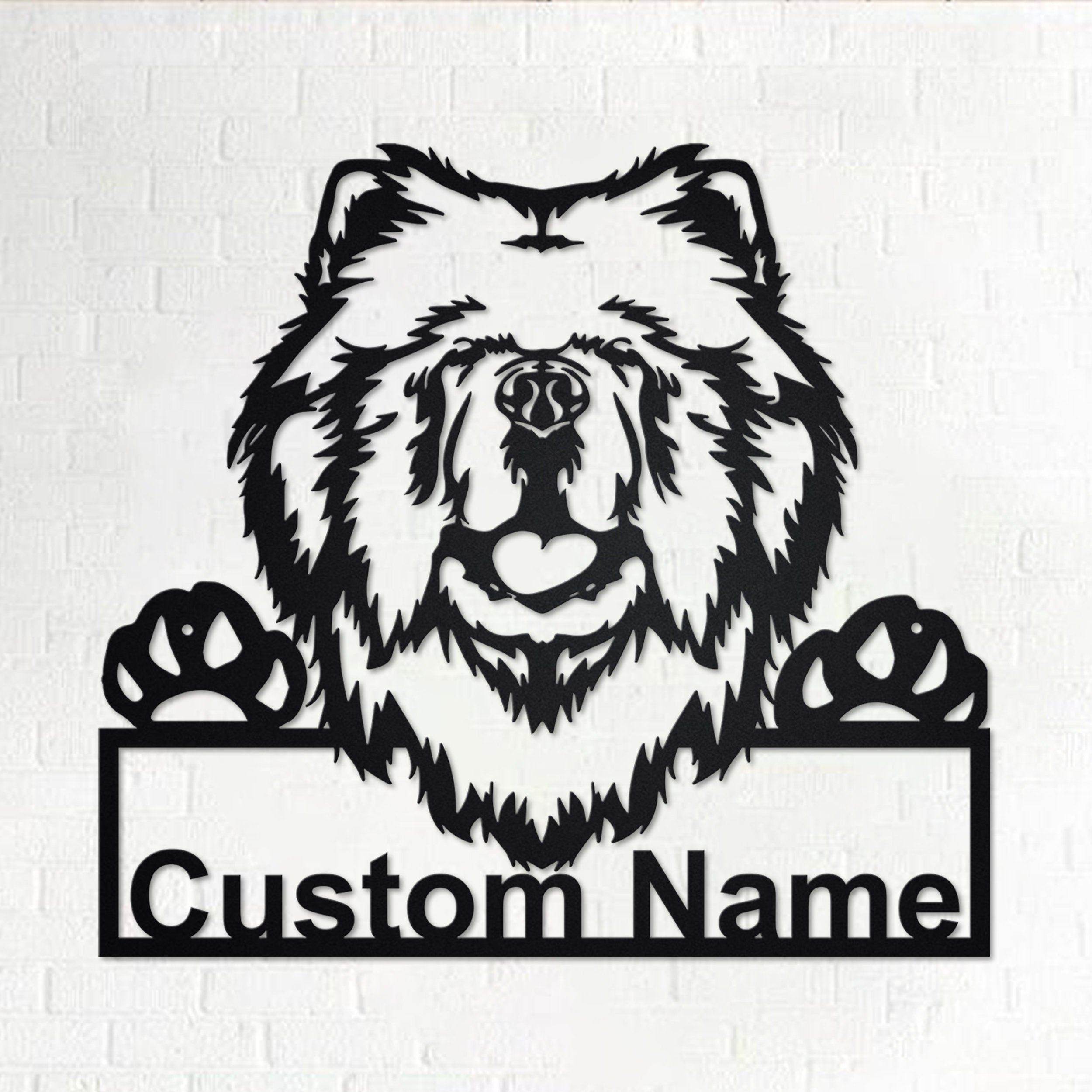 Personalized Chow Chow Metal Sign | Chow Chow Metal Wall Art | Chow ...