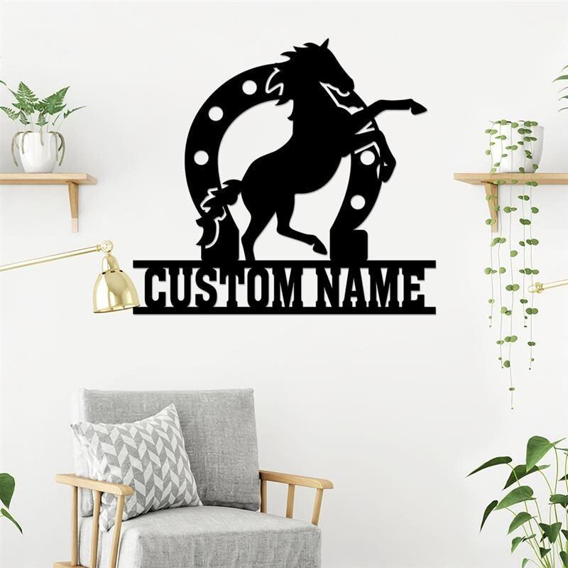 Horse Farm Metal Sign, Horse Ranch Sign, Horse Farm Sign, Custom Horse ...