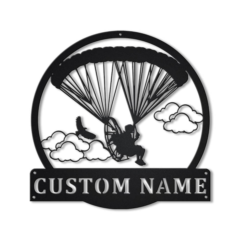 Personalized Powered Parachute Monogram Metal Sign Art ,custom Powered ...