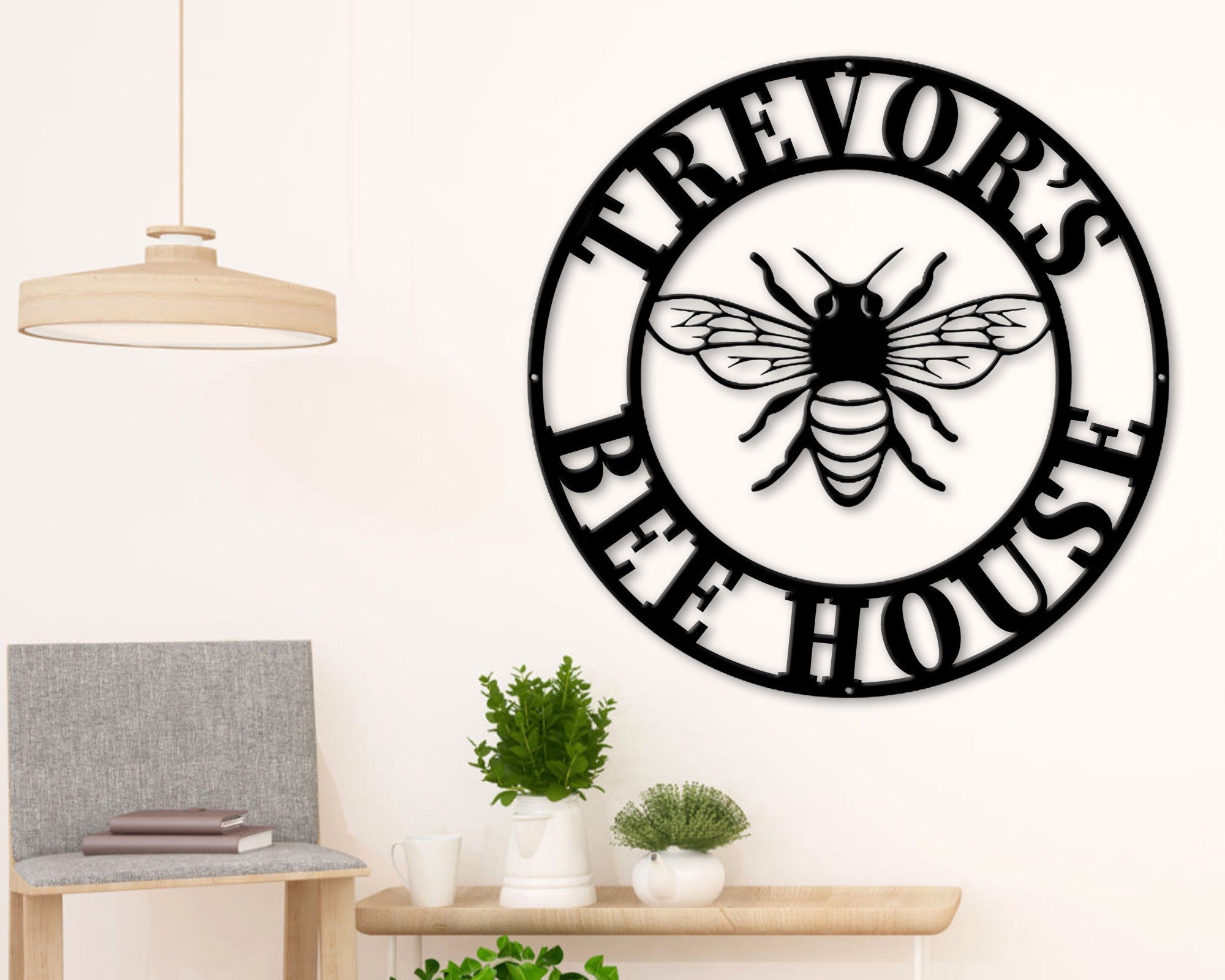 Bee Metal Sign - Bee Welcome Sign - Metal Honey Bee Sign - Apiary - Bee ...