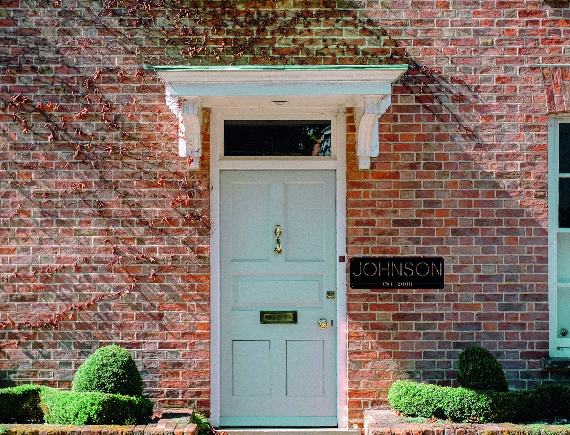 Custom Address Metal Sign - Last Name Letter Address Sign - Metal ...