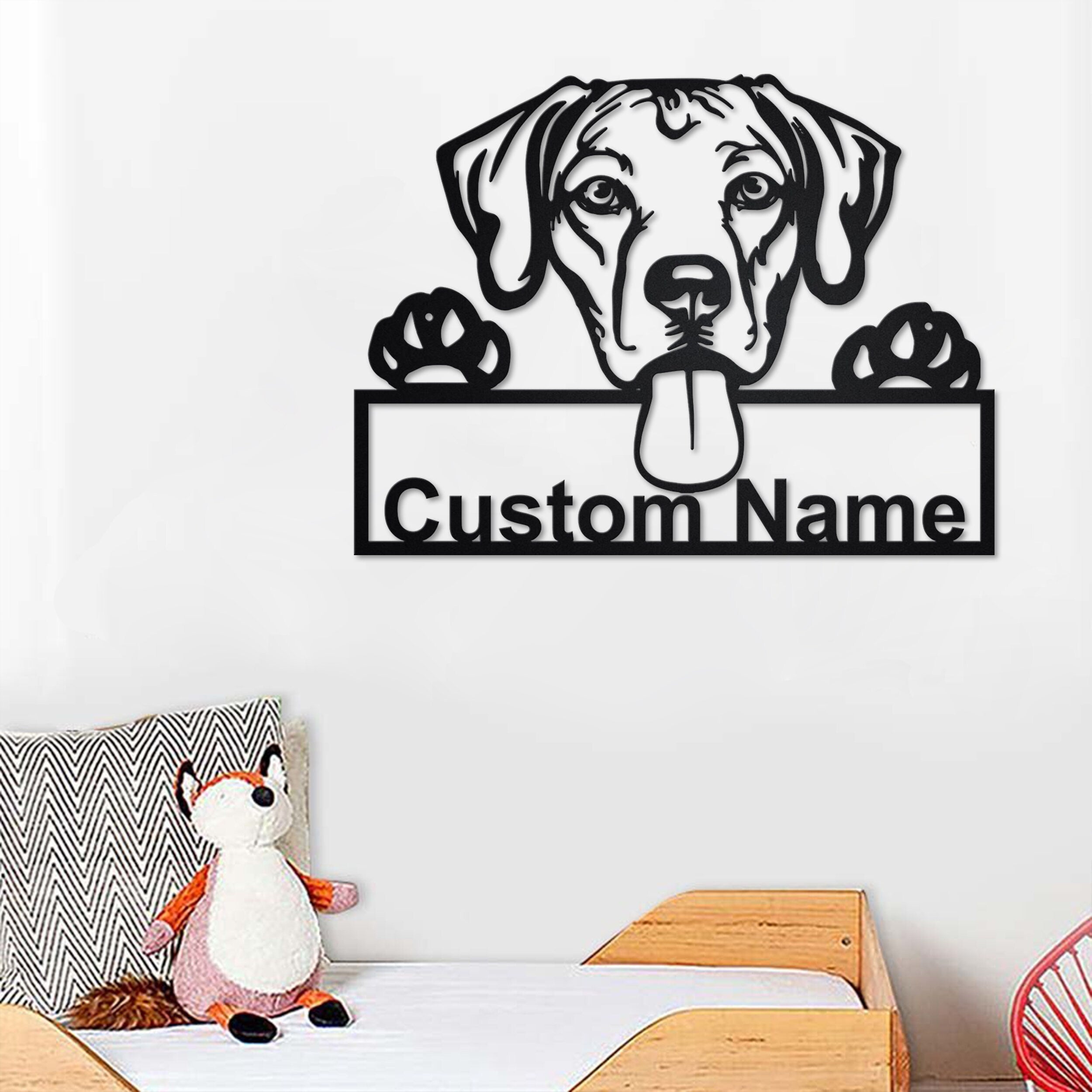 Custom Rhodesian Ridgeback Dog Metal Wall Art, Personalized Rhodesian ...