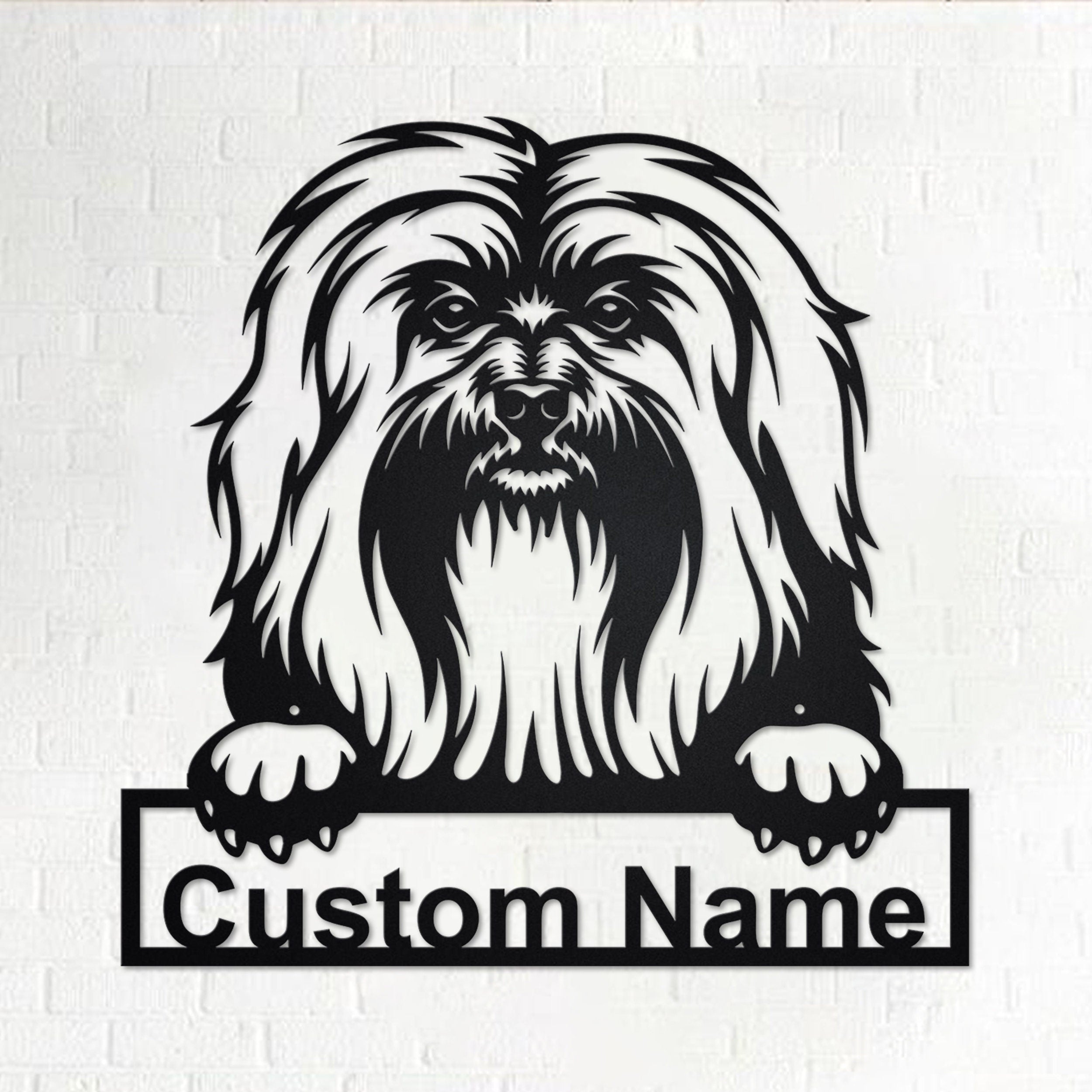 Custom Havanese Dog Metal Wall Art, Personalized Havanese Name Sign ...