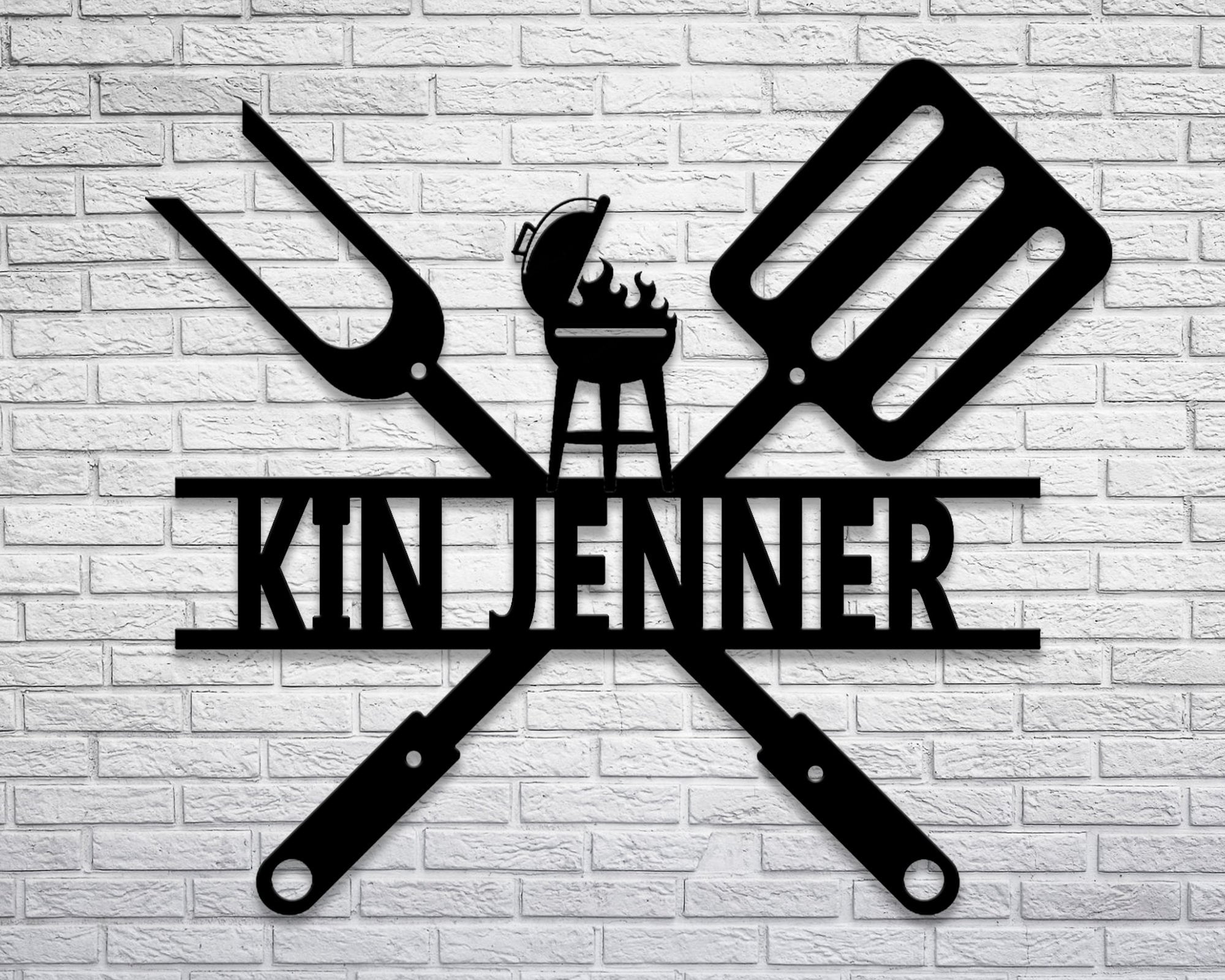 Custom Bbq Metal Sign - Outdoor Kitchen Sign - Bbq Home Sign - Family ...