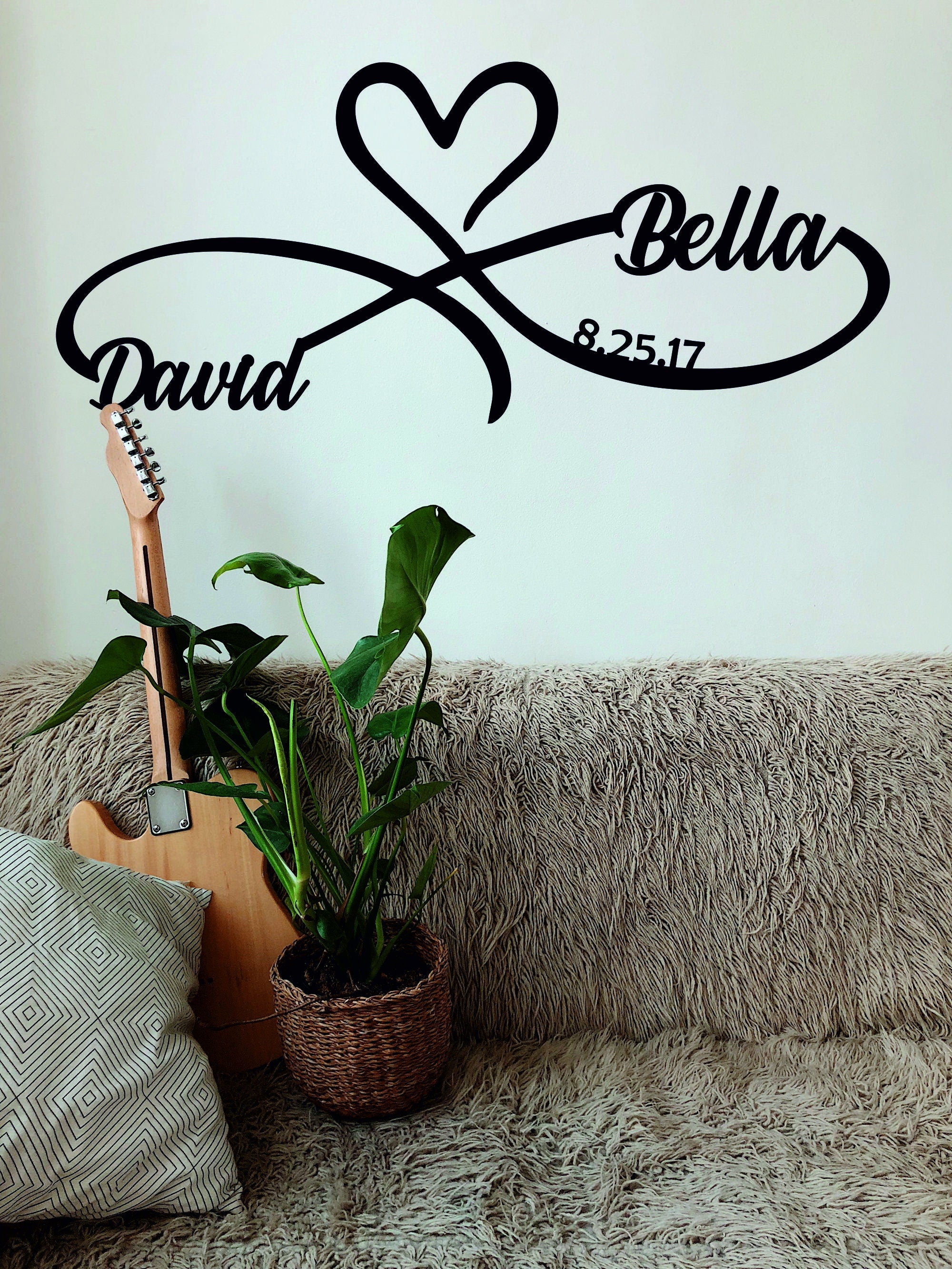 Custom Couple Metal Sign, Couple Infinity Name Sign , Custom Metal Sign ...