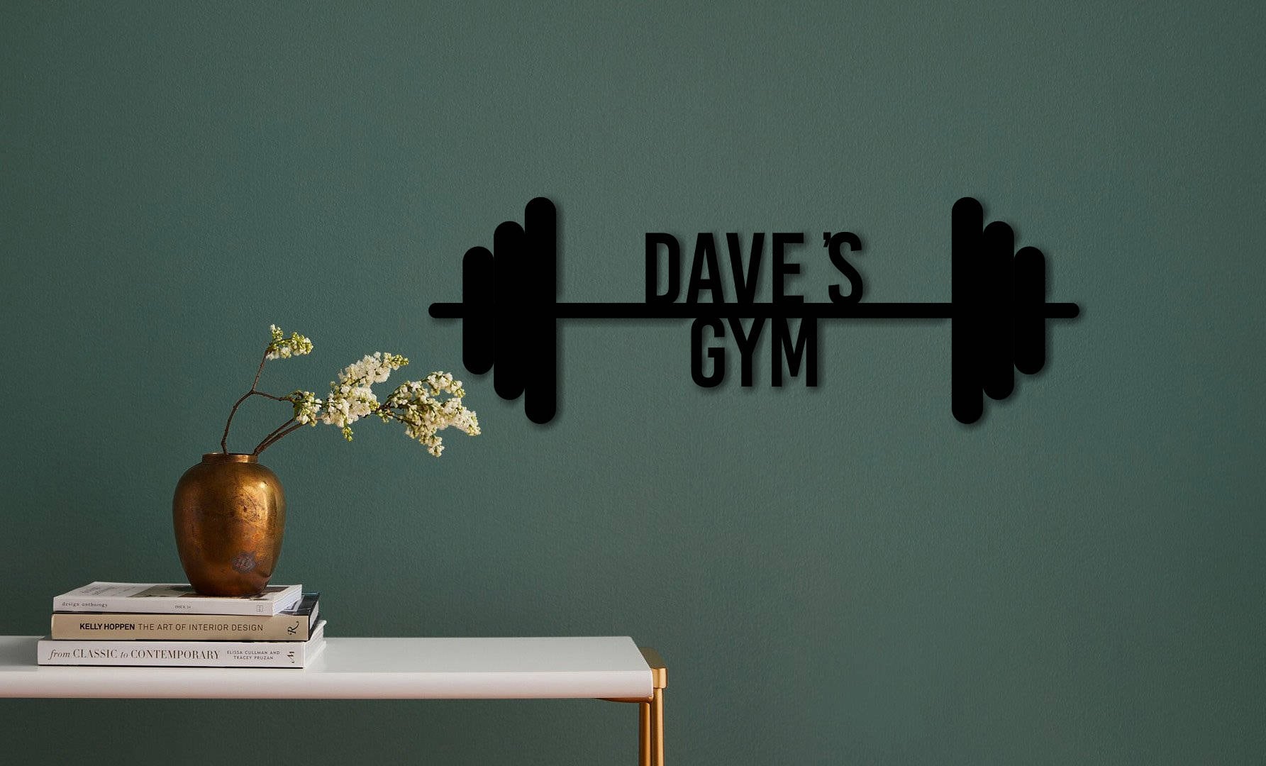 Gym Sign, Personalized Home Gym Sign, Metal Wall Decor, Metal Wall Art ...