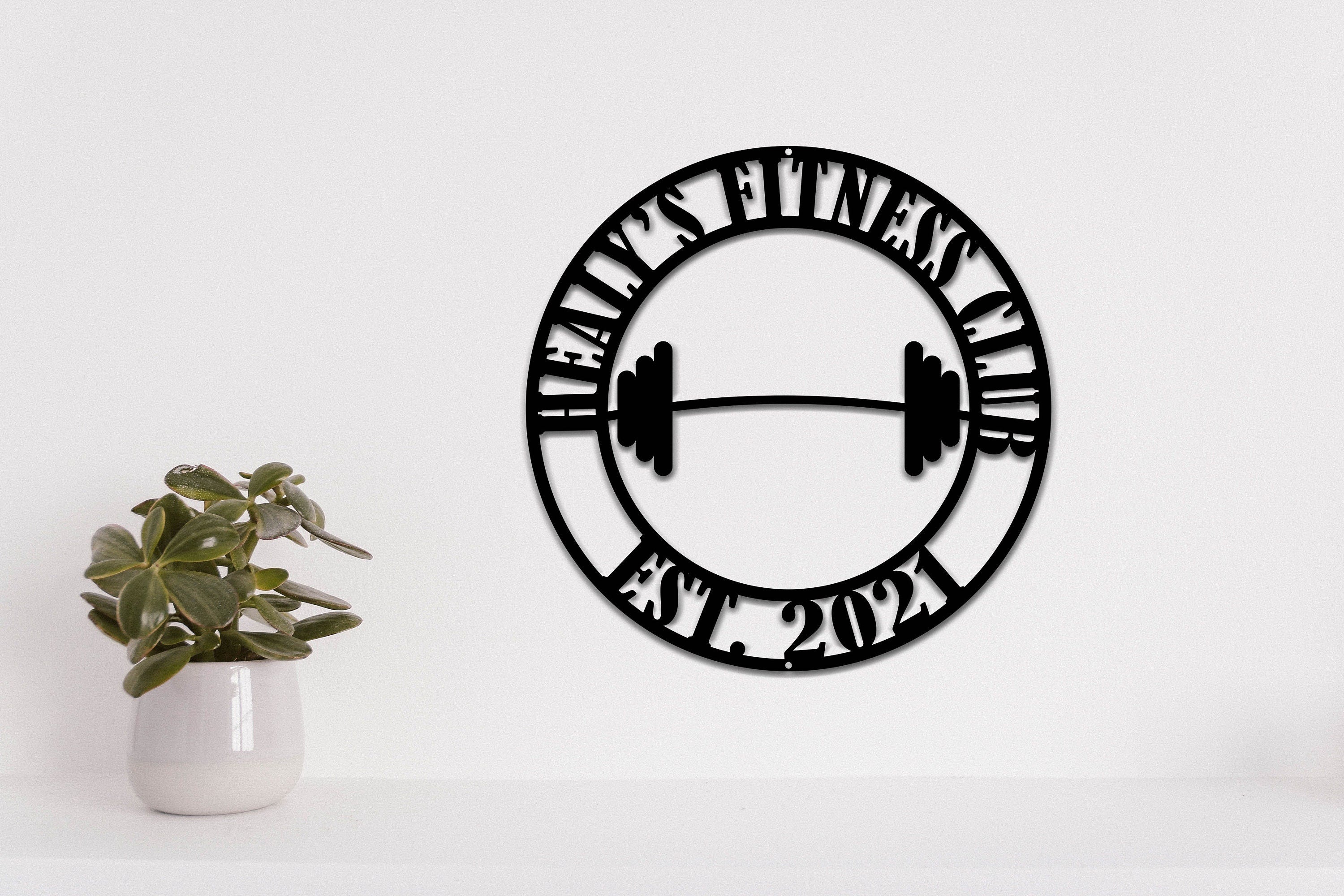 Gym Sign, Metal Wall Decor, Metal Wall Art, Metal Sign, Personalized ...