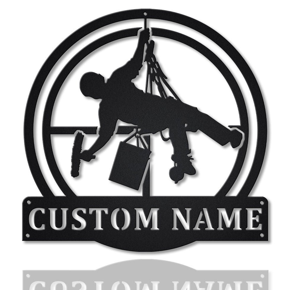 Personalized Window Washer Monogram Metal Sign Art, Custom Window ...