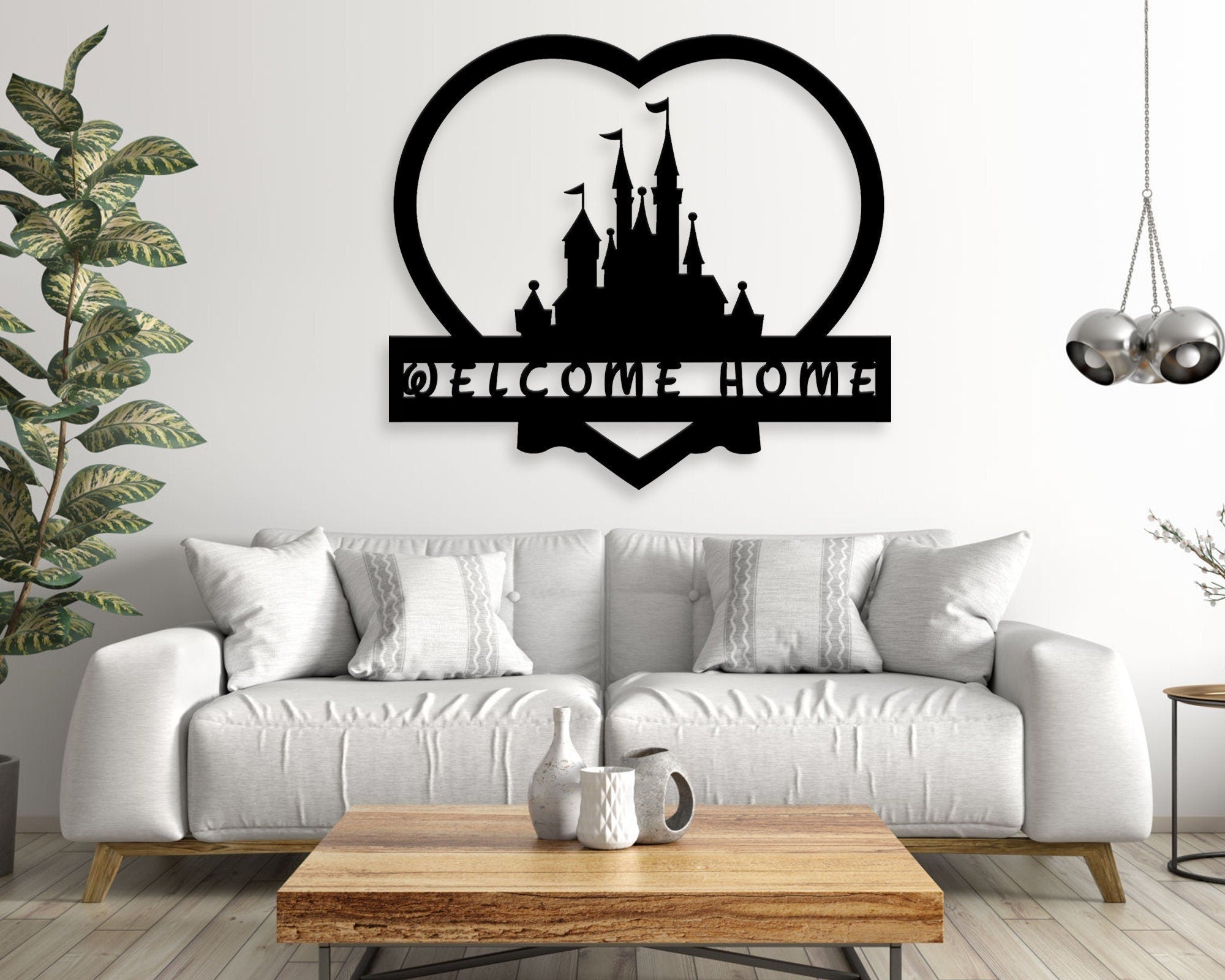 Welcome Castle Metal Sign - Family Welcome Sign - Castle Home Decor ...