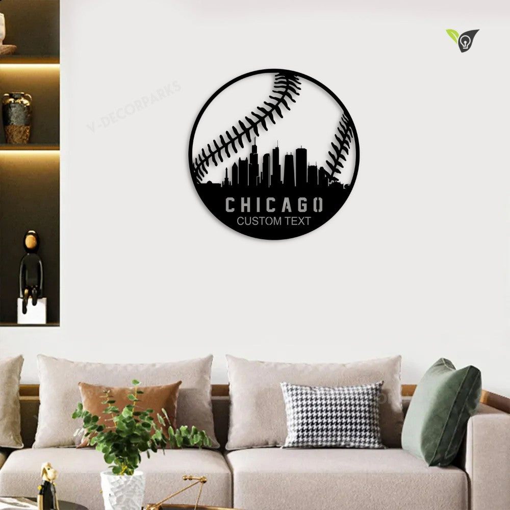 Custom San Diego Baseball Metal Wall Art With Led Lights, Softball ...