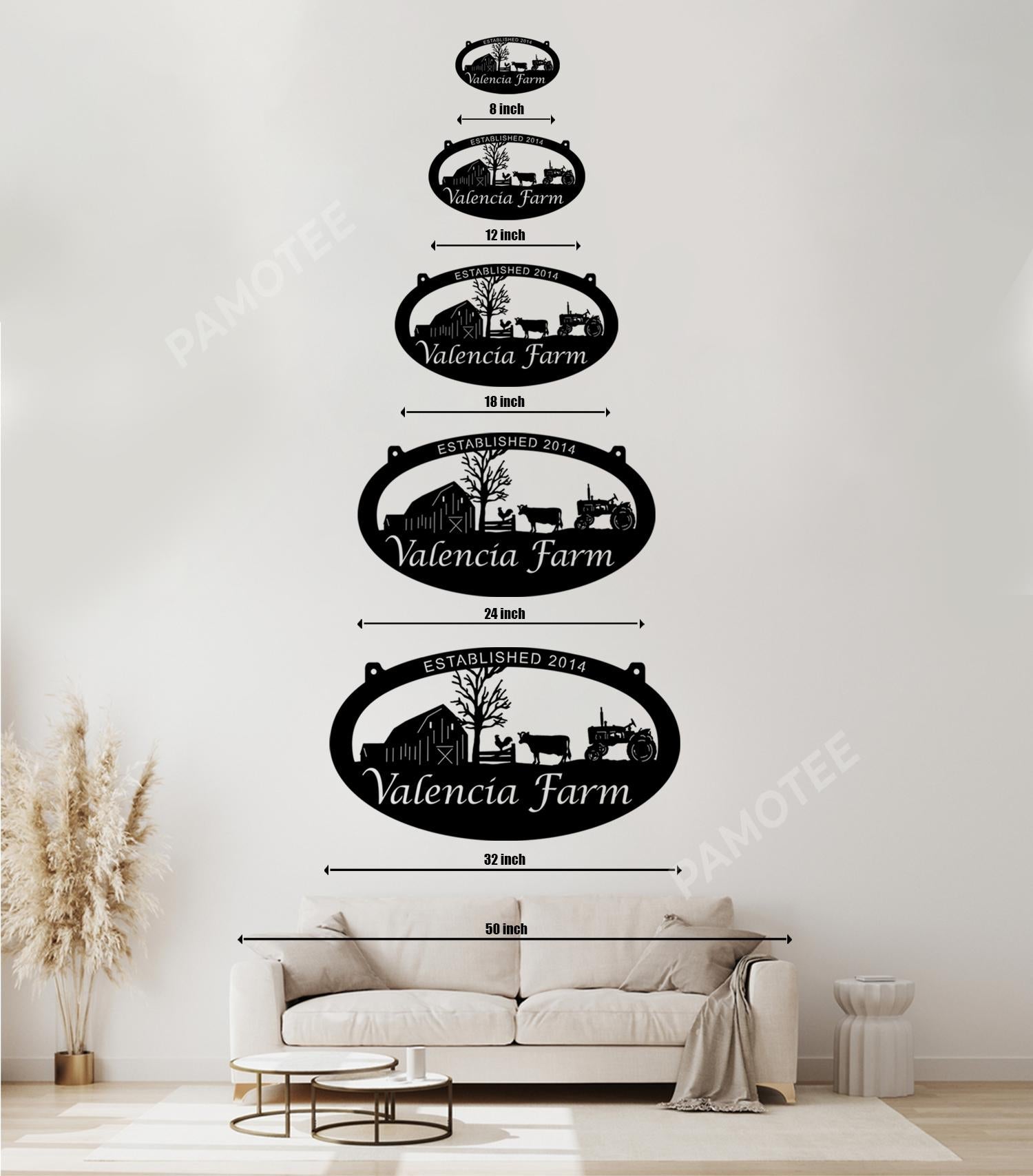 Metal Farm Sign For House Outdoor Metal Sign For Home Decor, Large ...