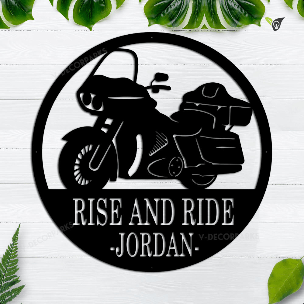 Personalized Motorcycle Metal Sign, Motorcycle Metal Wall Art, Custom ...