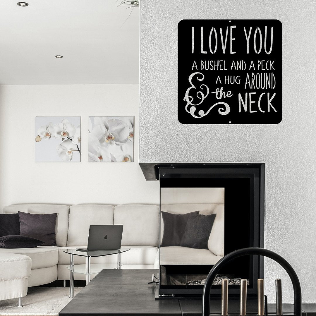 Bushel & A Peck Cut Metal, Metal Art Wall Decor, Cut Wall Hanging, Home ...