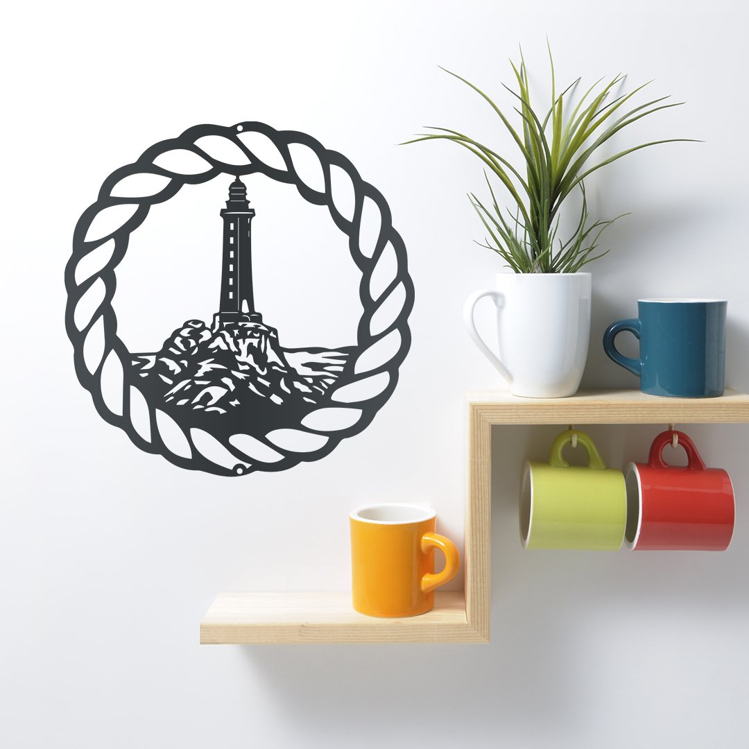 Lighthouse Cut Metal, Metal Art Wall Decor, Cut Wall Hanging, Home ...