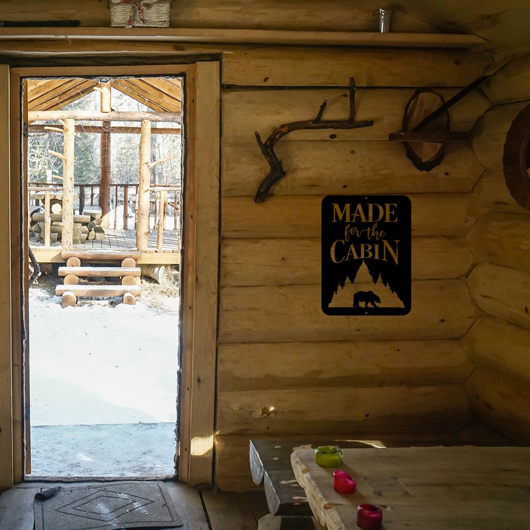 Made For The Cabin Cut Metal, Metal Art Wall Decor, Cut Wall Hanging ...