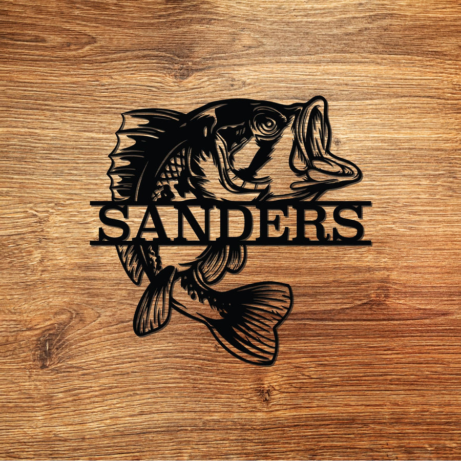 Happy Carp Cut Metal Sign Wall Art Sign | Nalaprint