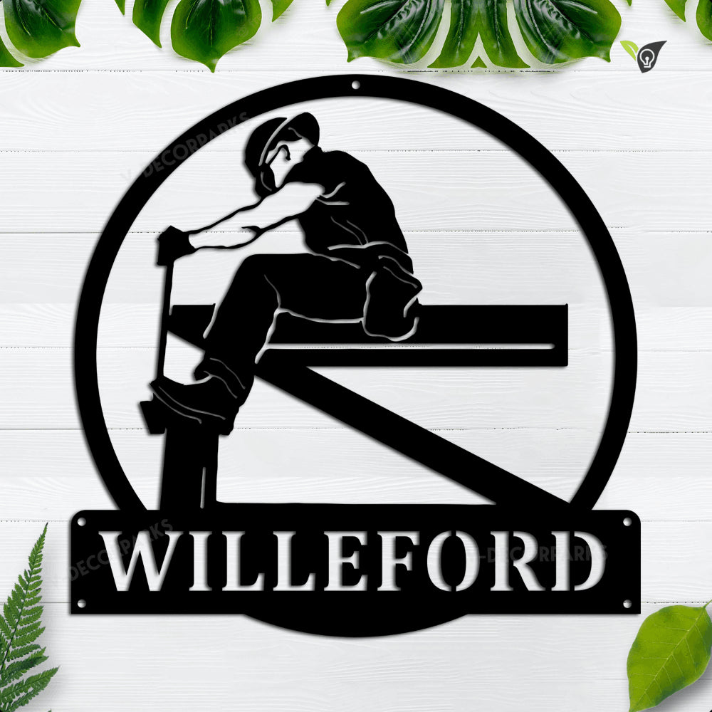 Personalized Name Ironworker Metal Sign, Ironwork Sign, Construction ...