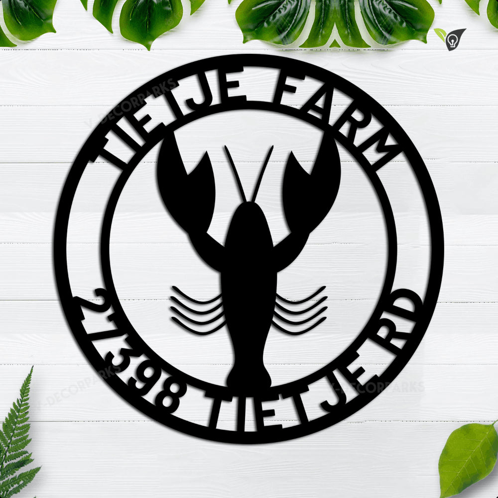 Personalized Farm Lobster And Animals Metal Sign,custom Metal Farm Sign ...