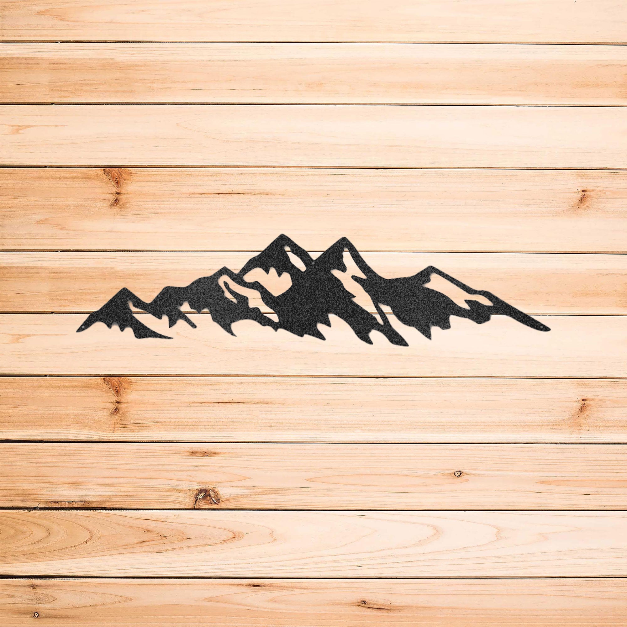 Mountain Ridge Indoor Outdoor Cut Metal Sign, Metal Sign Art Home Decor ...